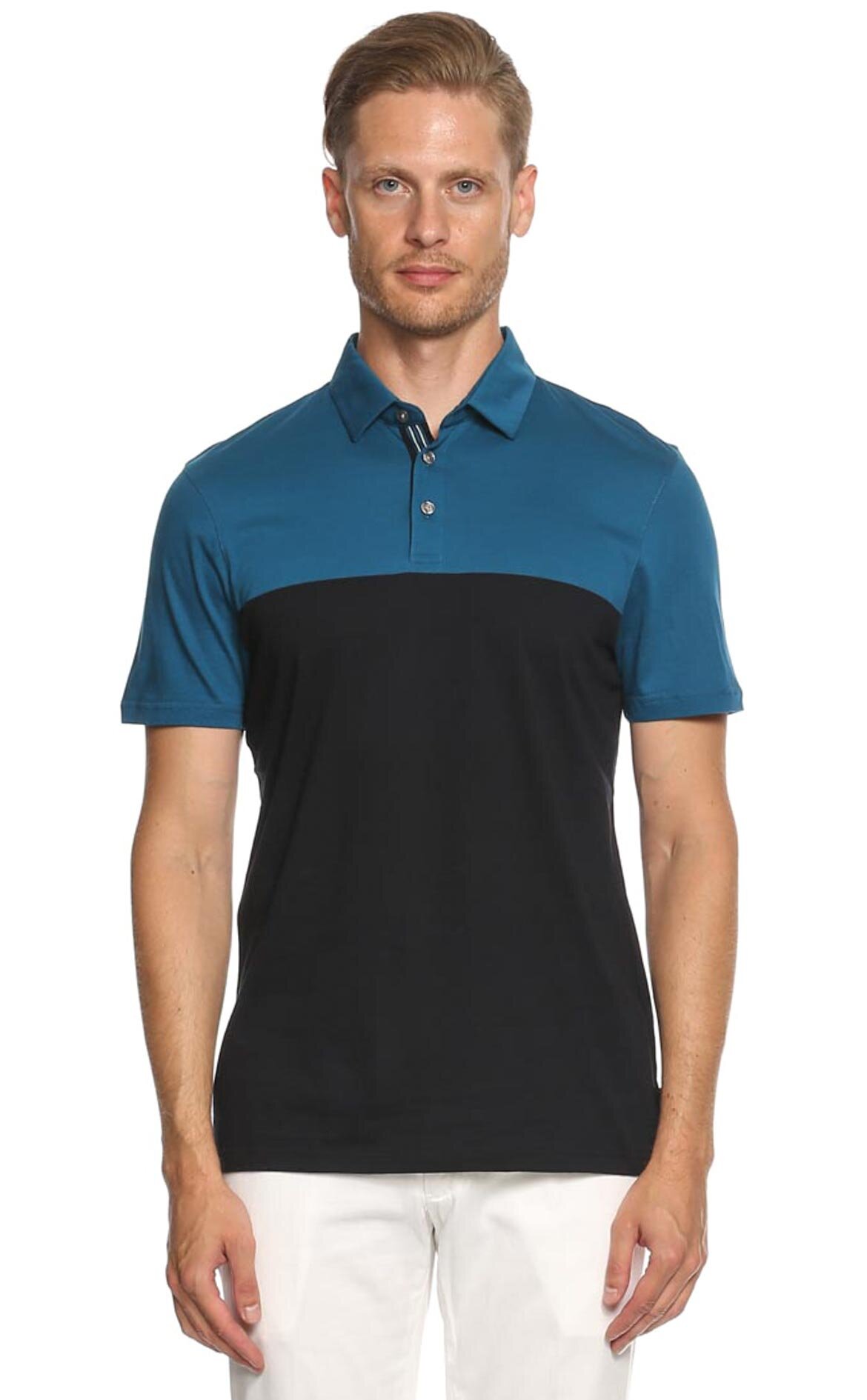 Ted Baker-Ted Baker Mavi Polo T-Shirt