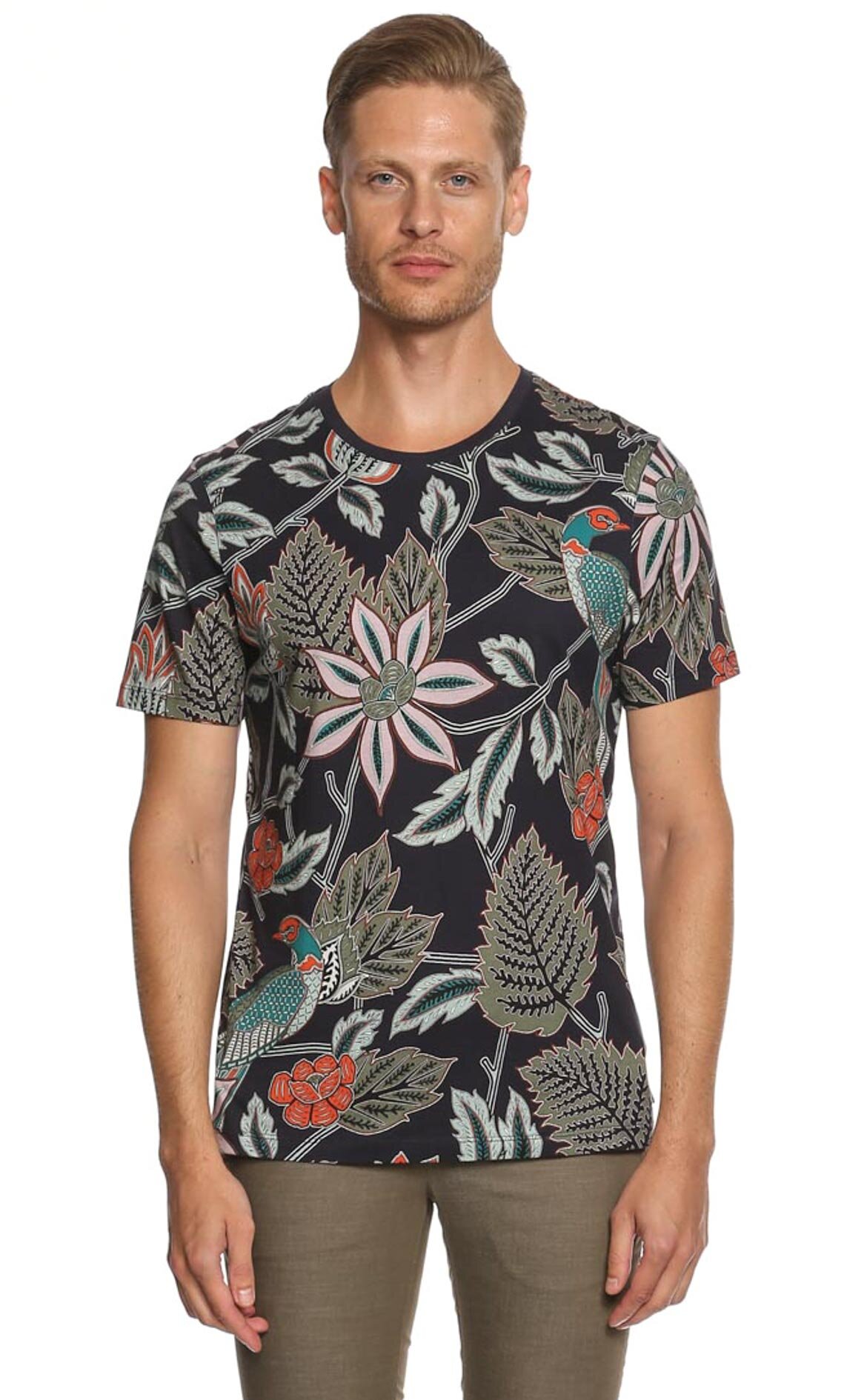 Ted Baker-Ted Baker Lacivert T-Shirt