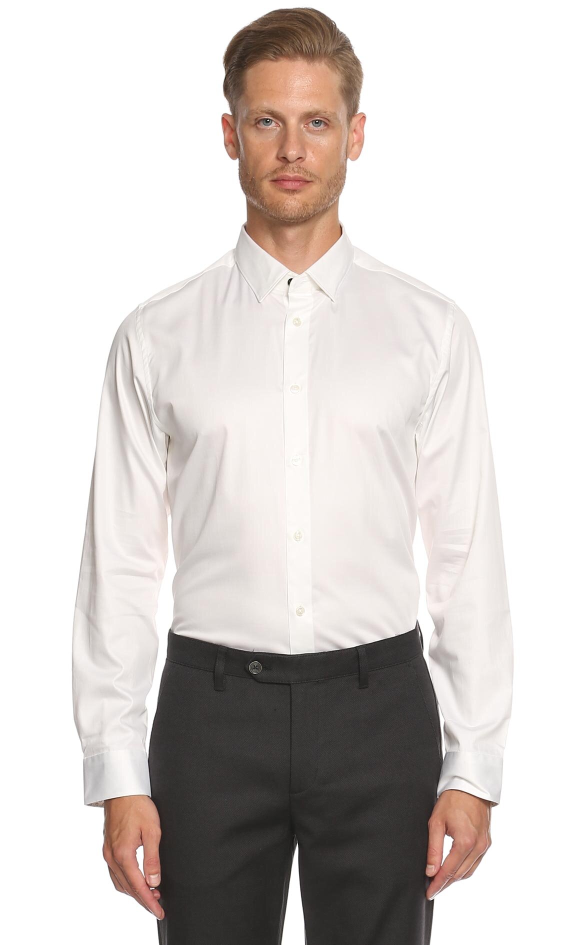 Ted Baker-Ted Baker Beyaz Gömlek Ted Baker-Ted Baker Beyaz Gömlek