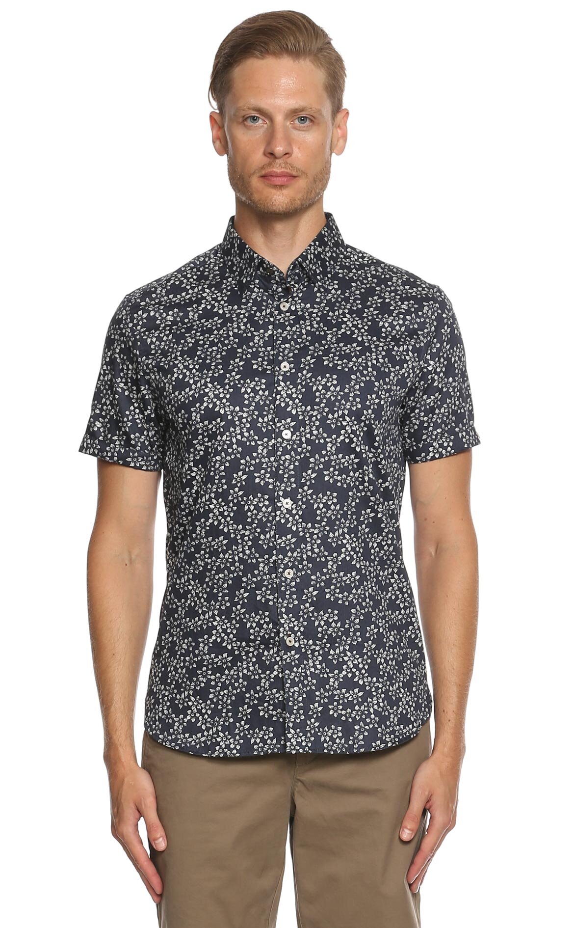 Ted Baker-Ted Baker Lacivert Gömlek