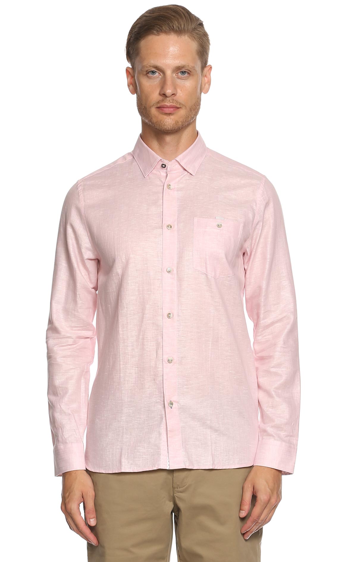 Ted Baker-Ted Baker Pembe Gömlek Ted Baker-Ted Baker Pembe Gömlek