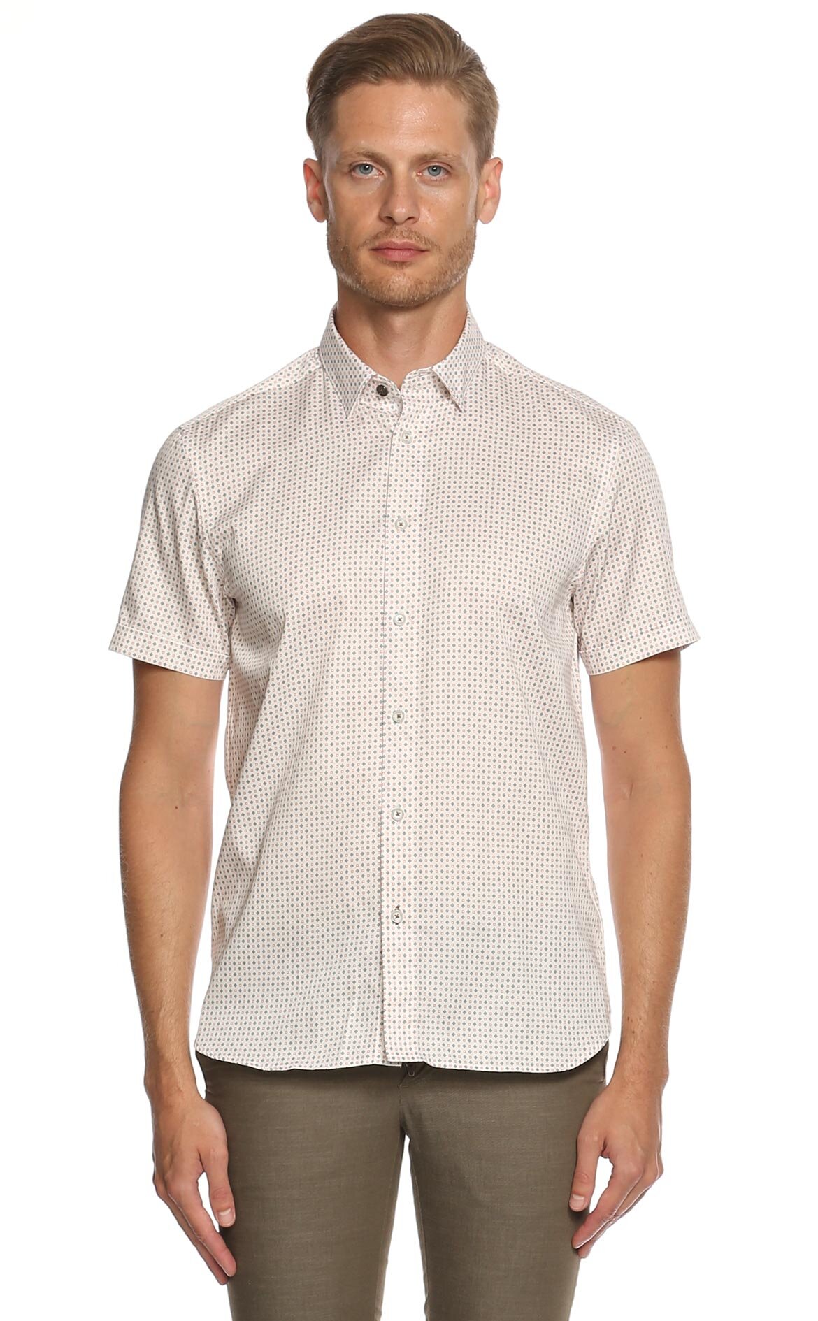 Ted Baker-Ted Baker Beyaz Gömlek Ted Baker-Ted Baker Beyaz Gömlek