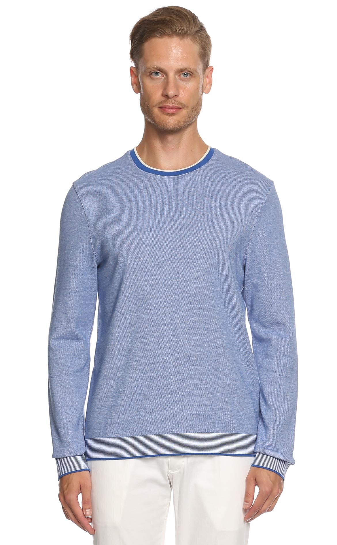 Ted Baker-Ted Baker Mavi Triko