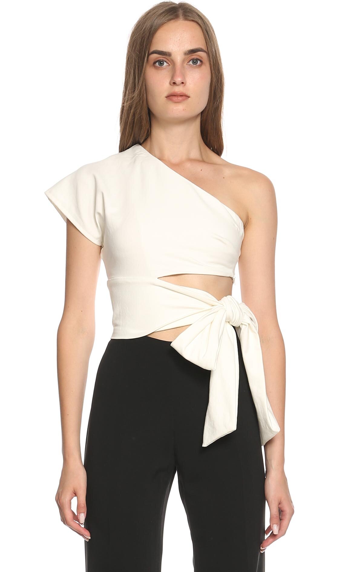 Lovemetoo-Lovemetoo Ekru Bluz