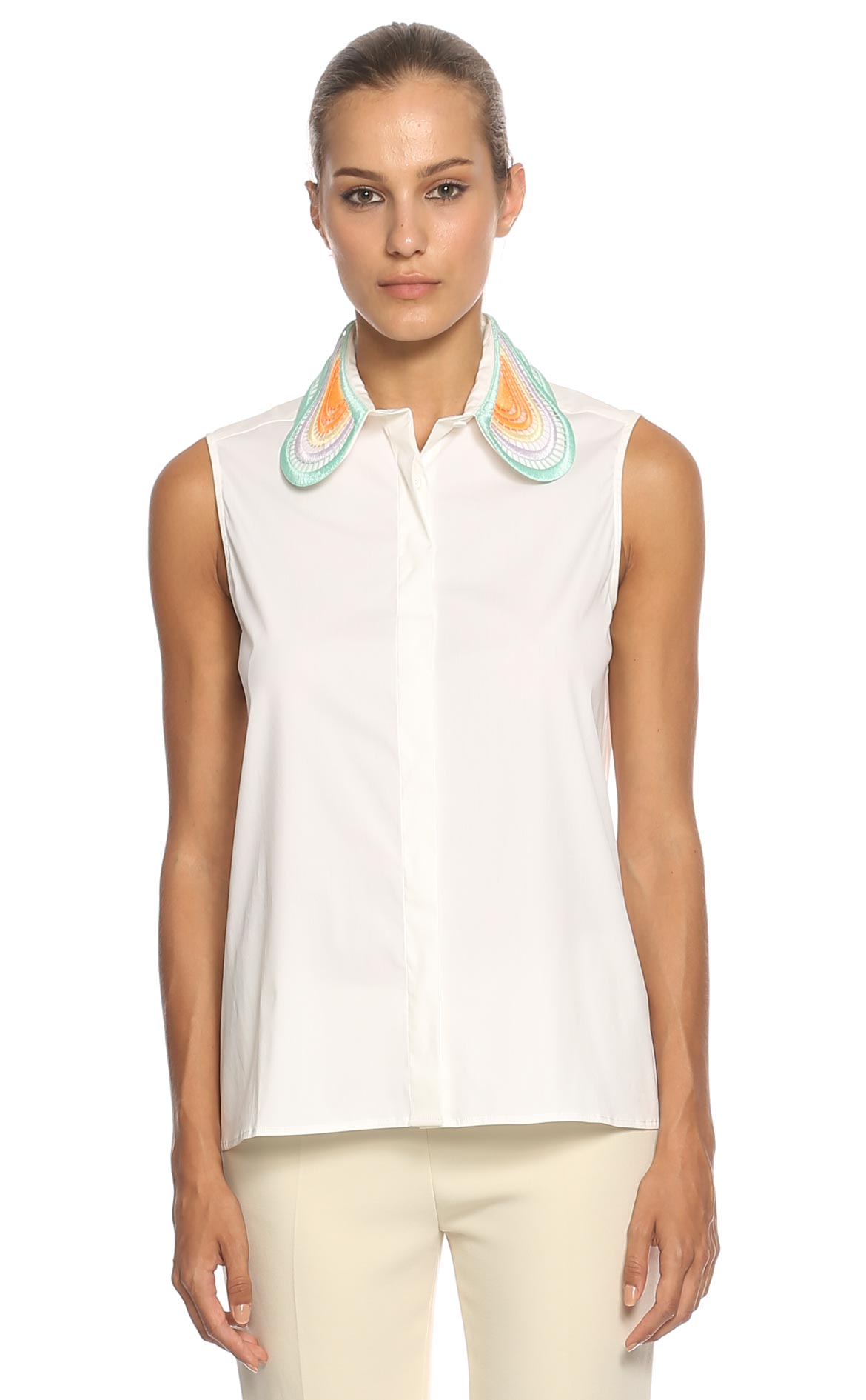 Christopher Kane-Christopher Kane Beyaz Gömlek Christopher Kane-Christopher Kane Beyaz Gömlek