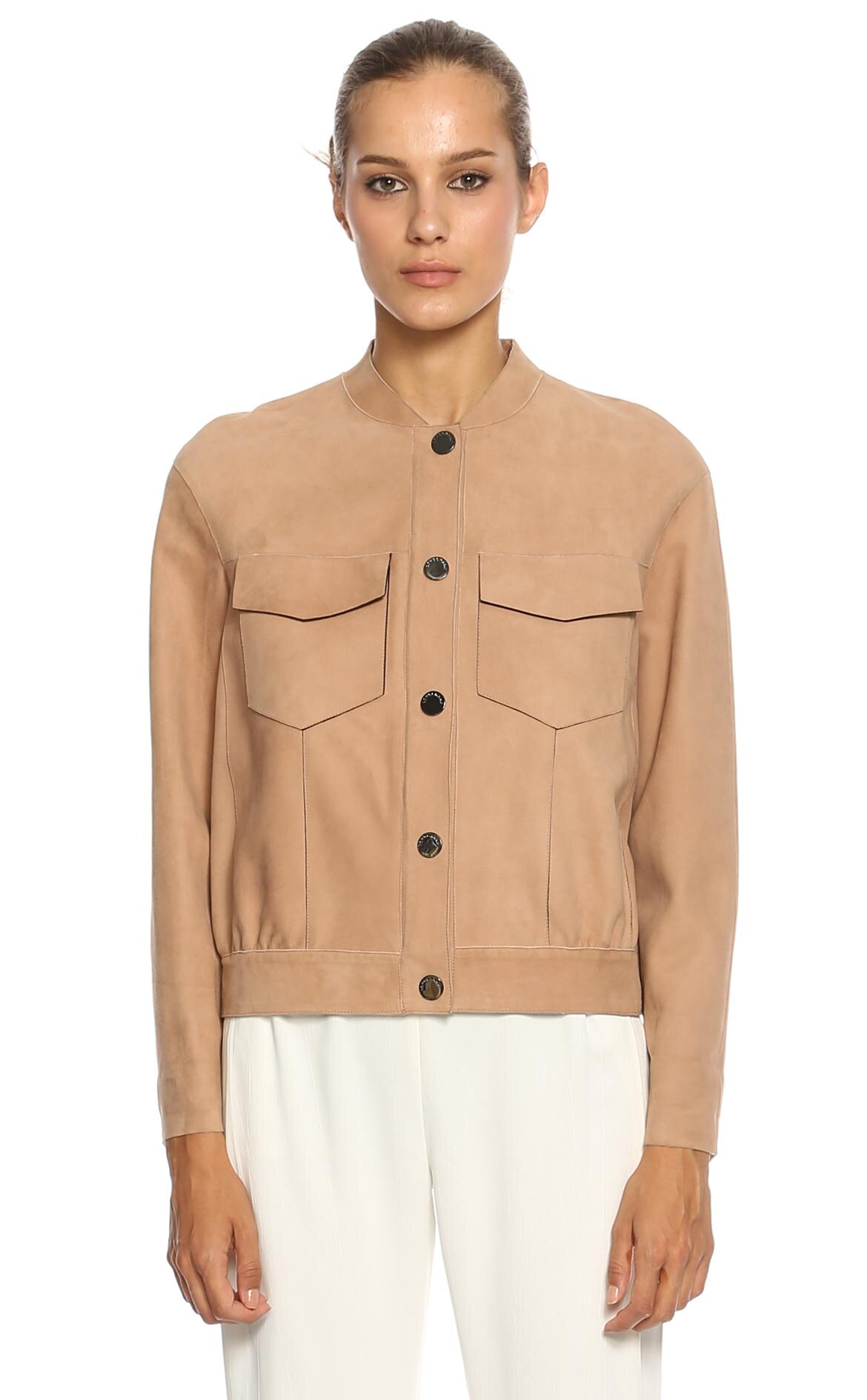 Longchamp-Longchamp Deri Ceket