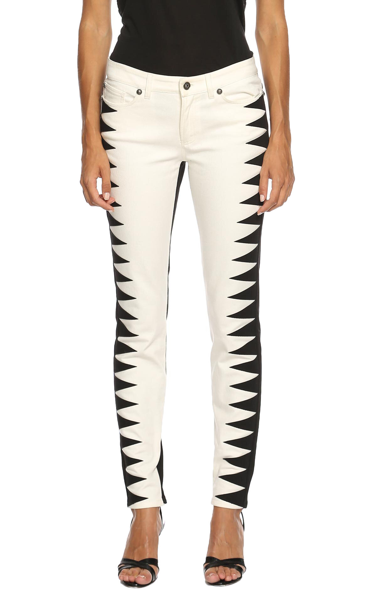 Fausto Puglisi-Fausto Puglisi Desenli Jean Pantolon