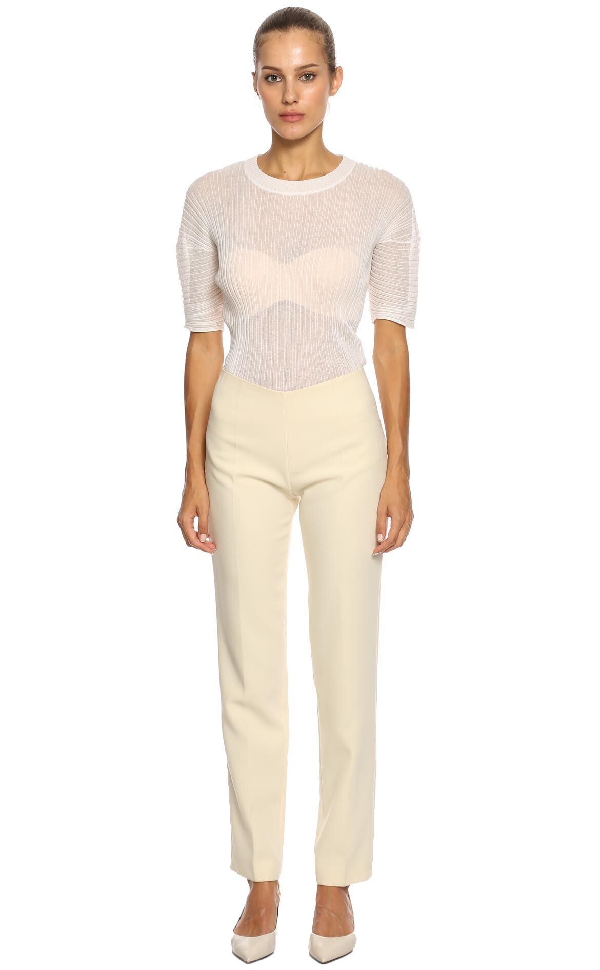 Alberta Ferretti -Alberta Ferretti  Bej Pantolon