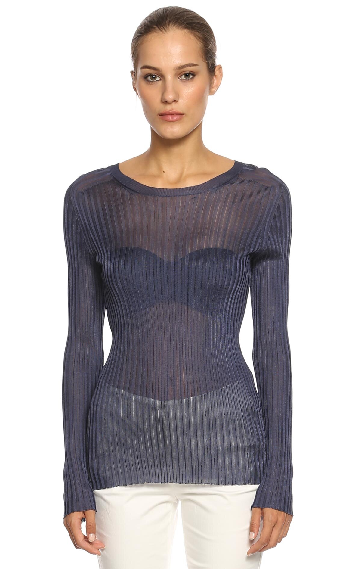 Jil Sander-Jil Sander Lacivert Kazak Jil Sander-Jil Sander Lacivert Kazak