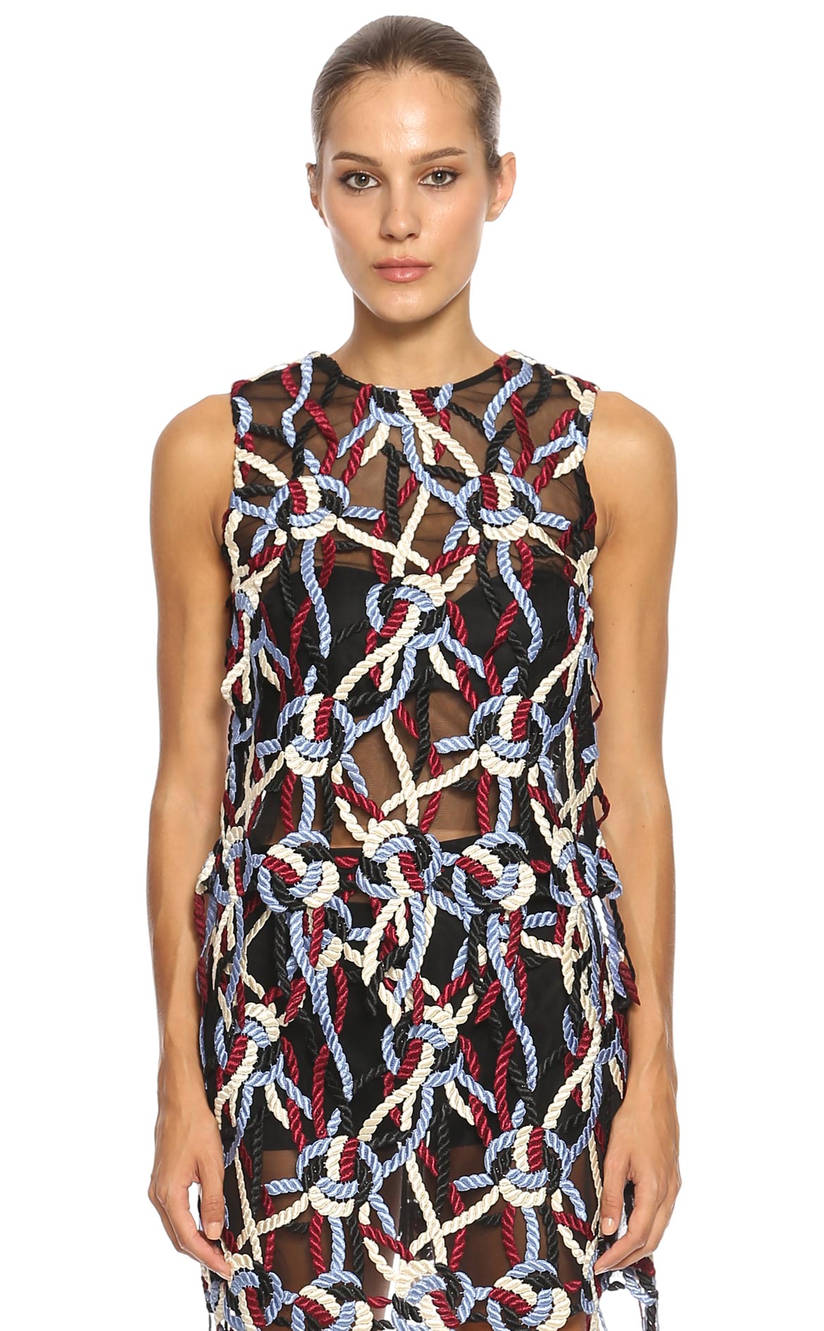 Christopher Kane-Christopher Kane Halat Desen Bluz Christopher Kane-Christopher Kane Halat Desen Bluz