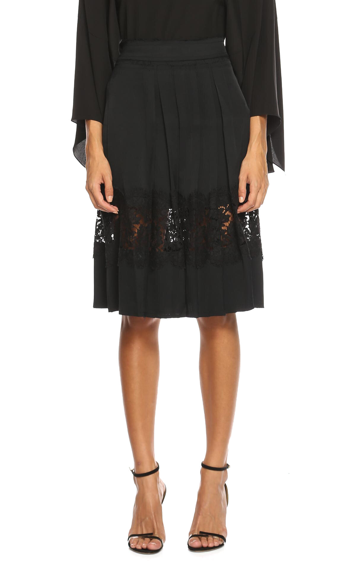 Lanvin-Lanvin Dantel Detaylı Etek