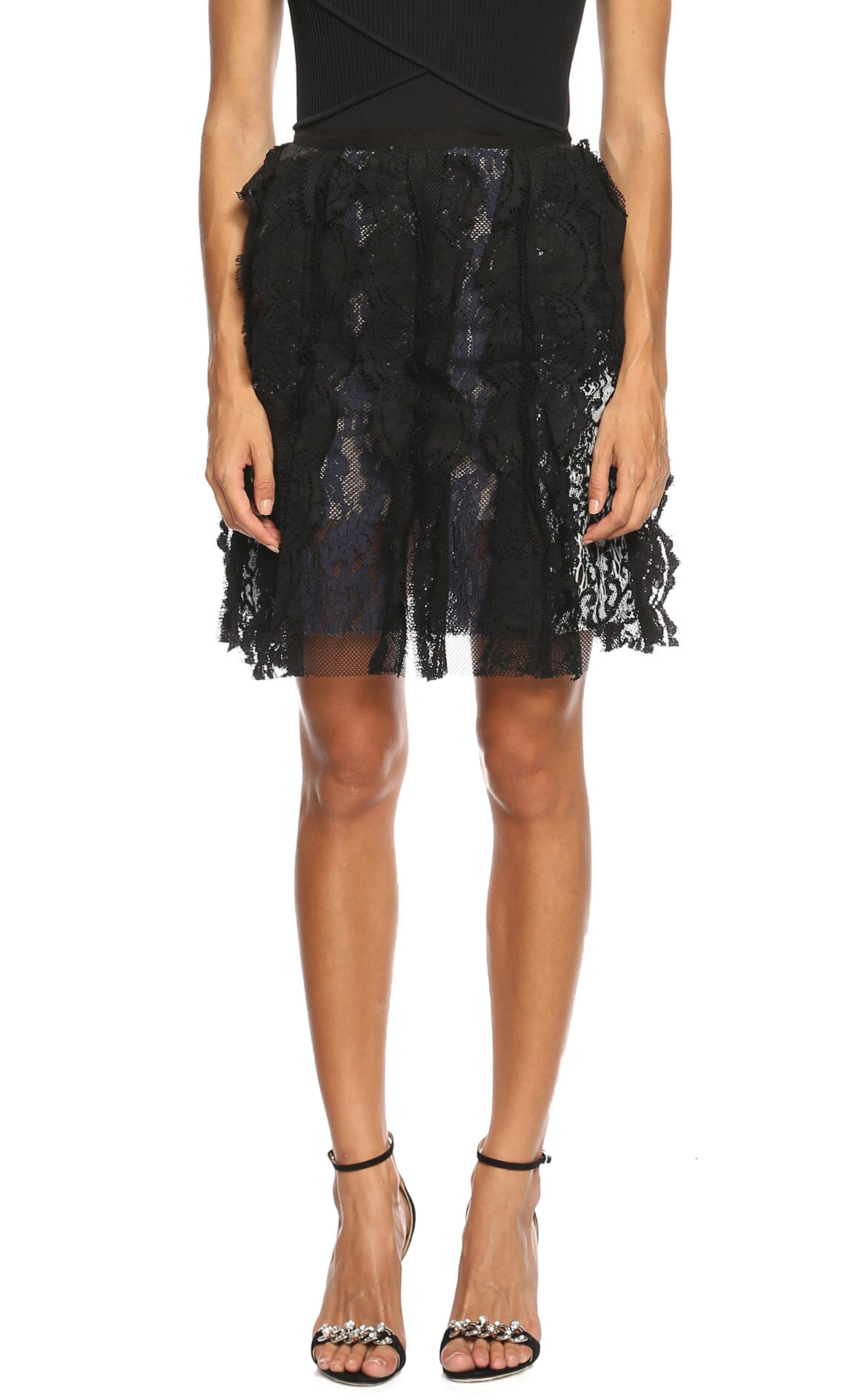 Lanvin-Lanvin Lacivert Etek