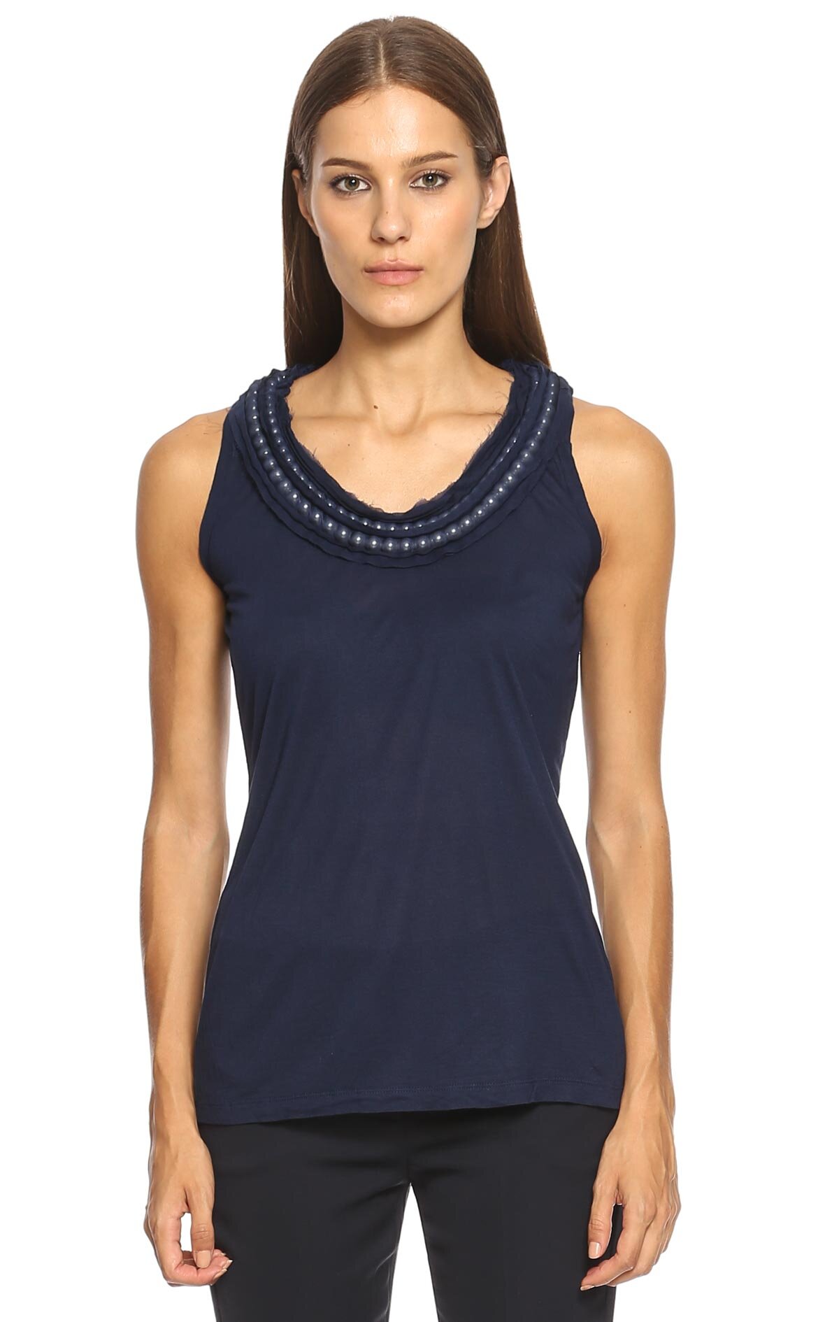 Lanvin-Lanvin Lacivert Bluz