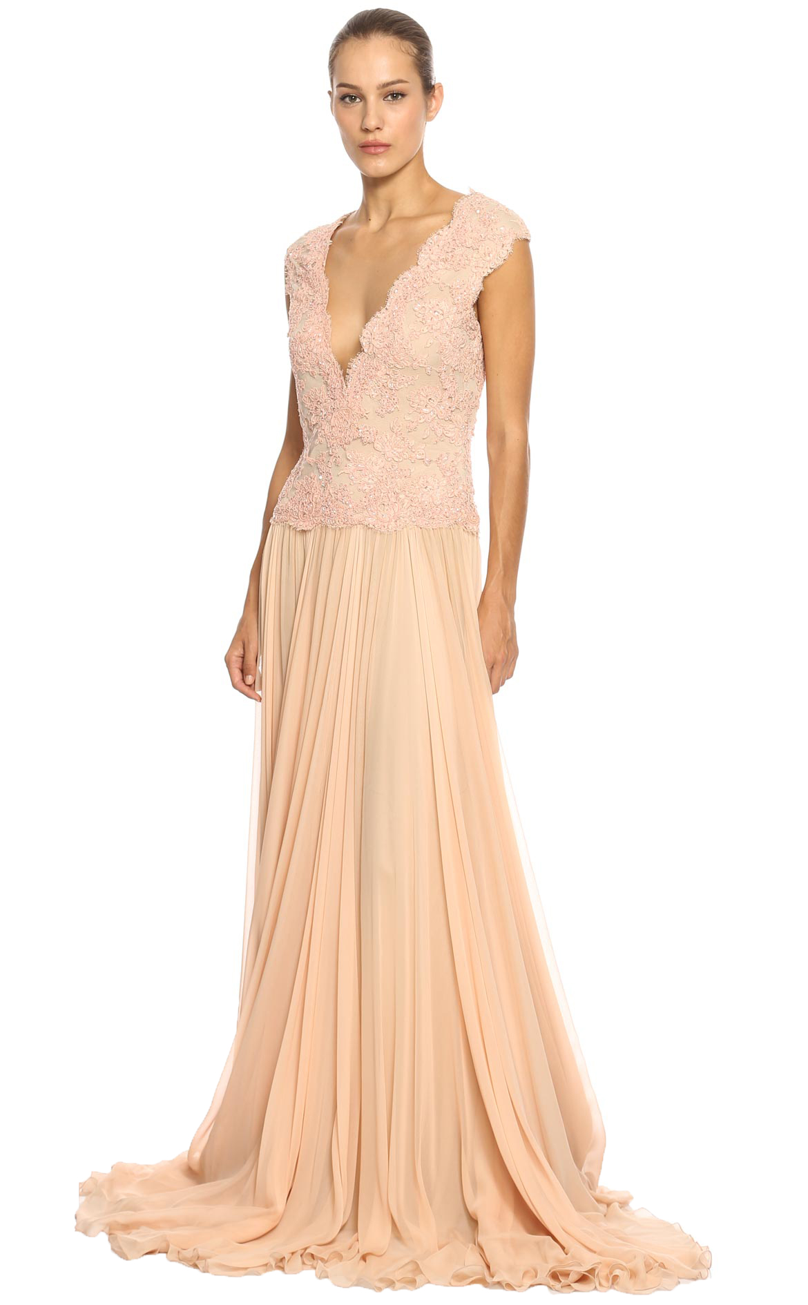 Reem Acra-Reem Acra Sarı Gece Elbisesi Reem Acra-Reem Acra Sarı Gece Elbisesi