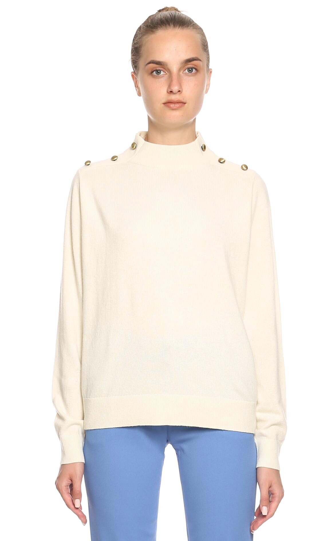 MICHAEL Michael Kors-MICHAEL Michael Kors Krem Rengi Sweatshirt MICHAEL Michael Kors-MICHAEL Michael Kors Krem Rengi Sweatshirt