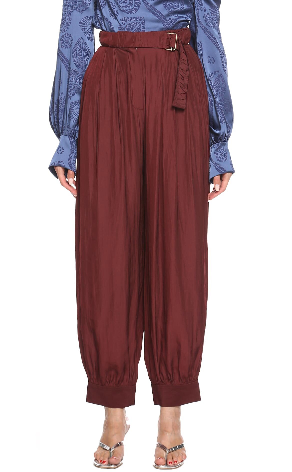 Lanvin-Lanvin Bordo Pantolon