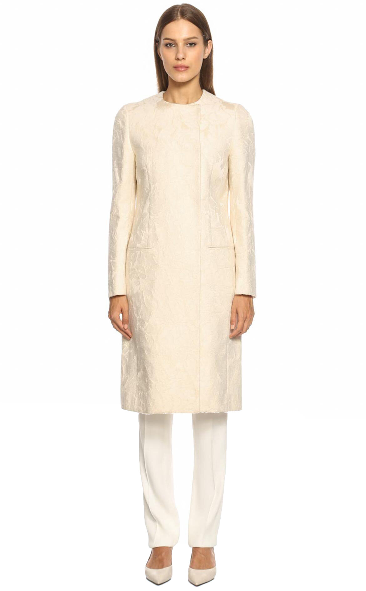 Lanvin-Lanvin Ekru Palto Lanvin-Lanvin Ekru Palto