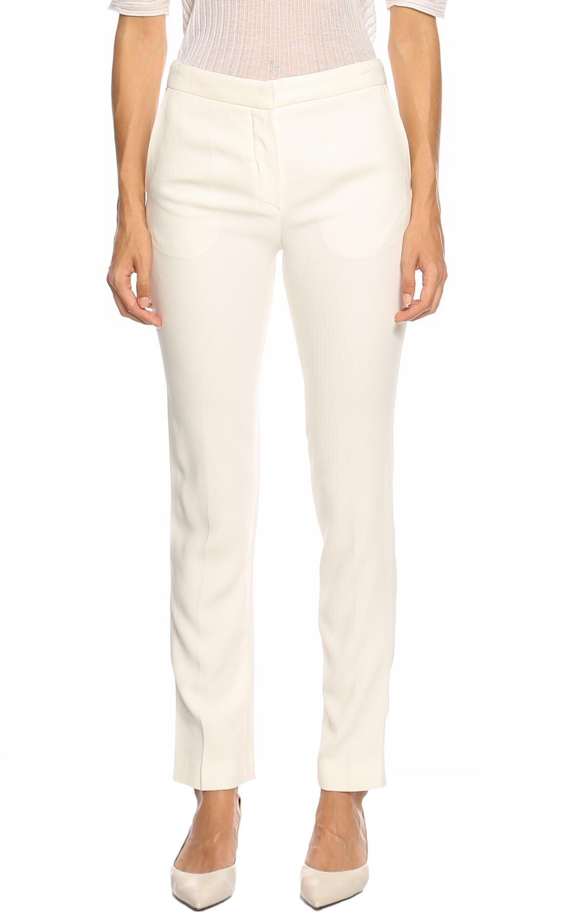 Alberta Ferretti -Alberta Ferretti  Ekru Pantolon