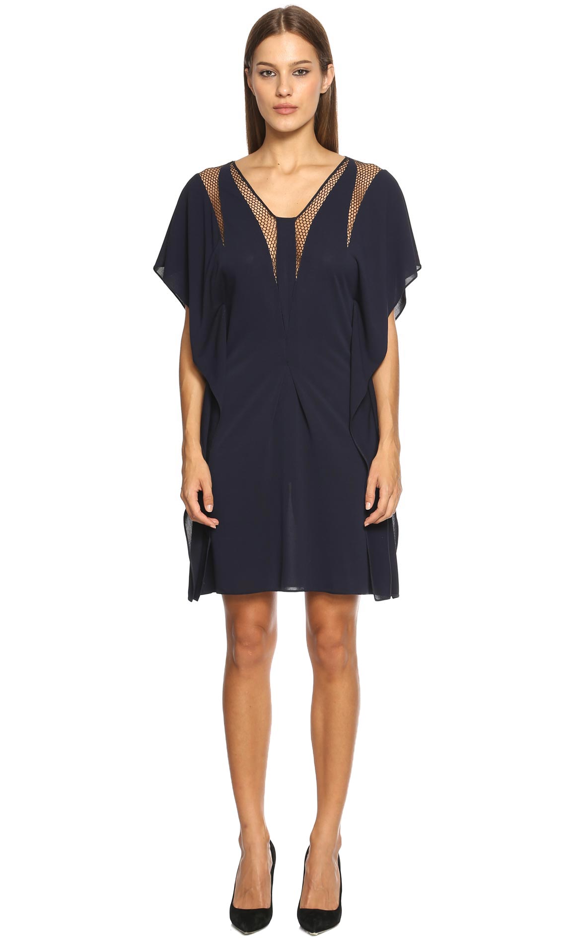 Vionnet-Vionnet Mavi Elbise