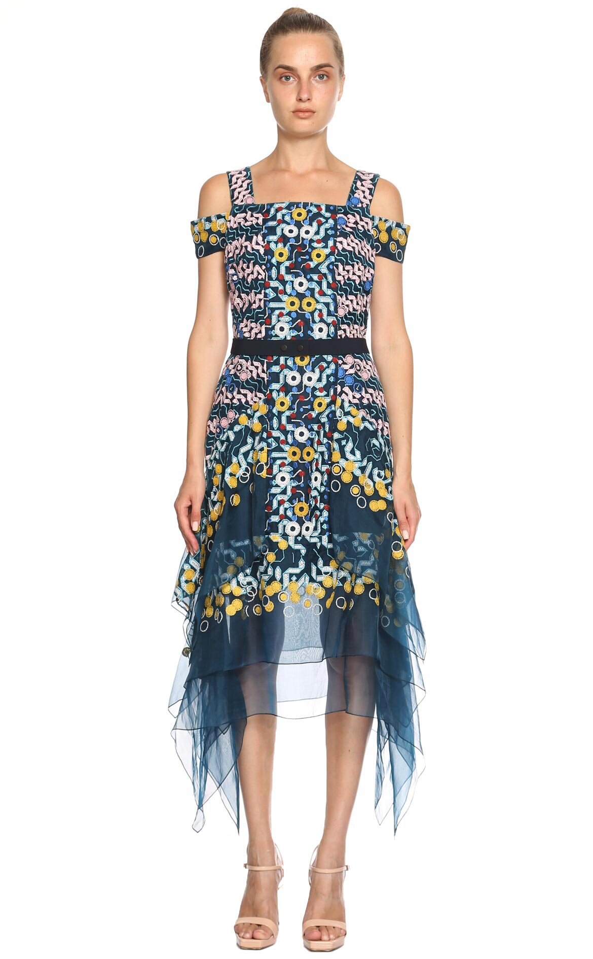 Peter Pilotto-Peter Pilotto İşleme Detaylı Elbise