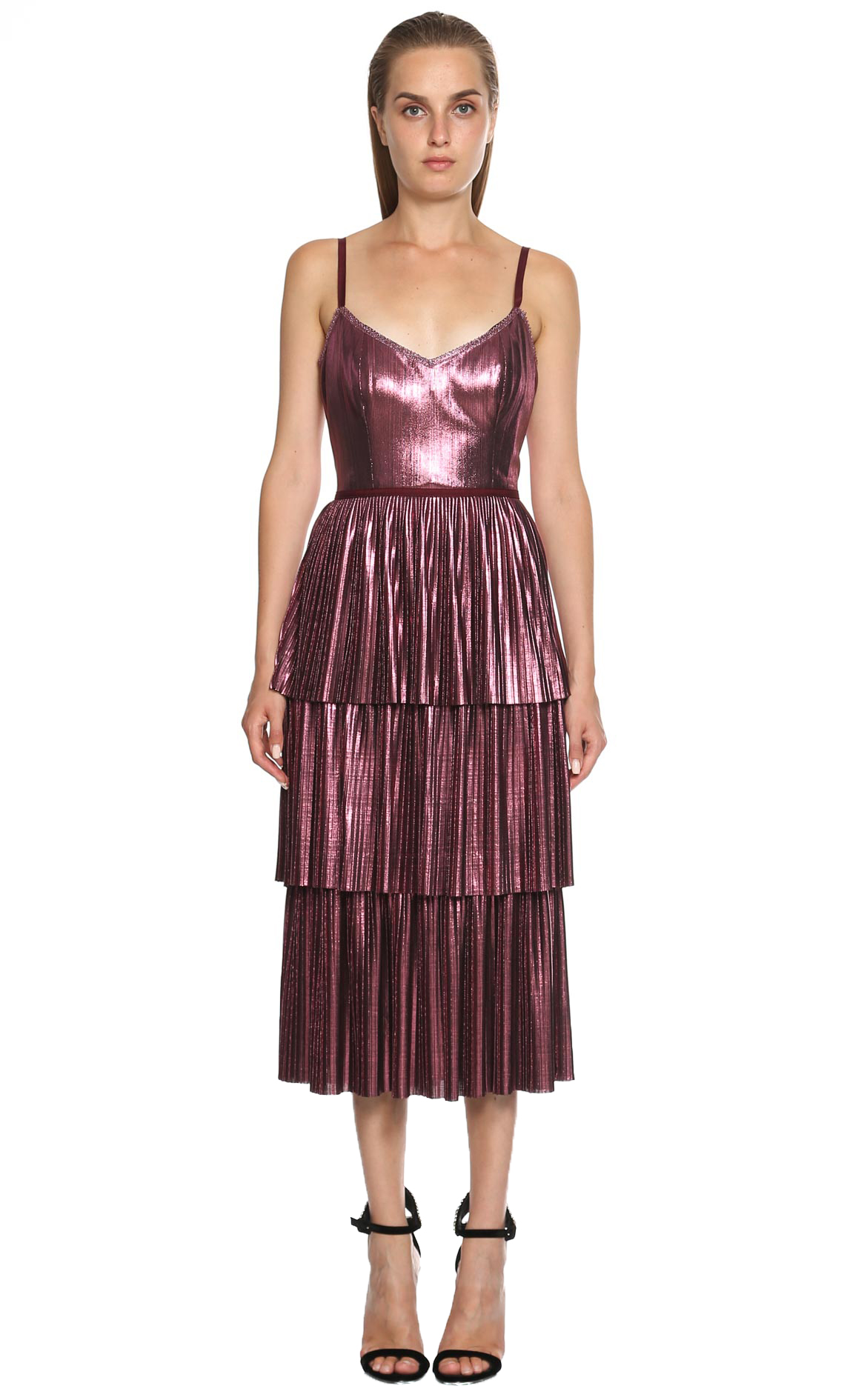 Marchesa Notte-Marchesa Notte Lila Elbise