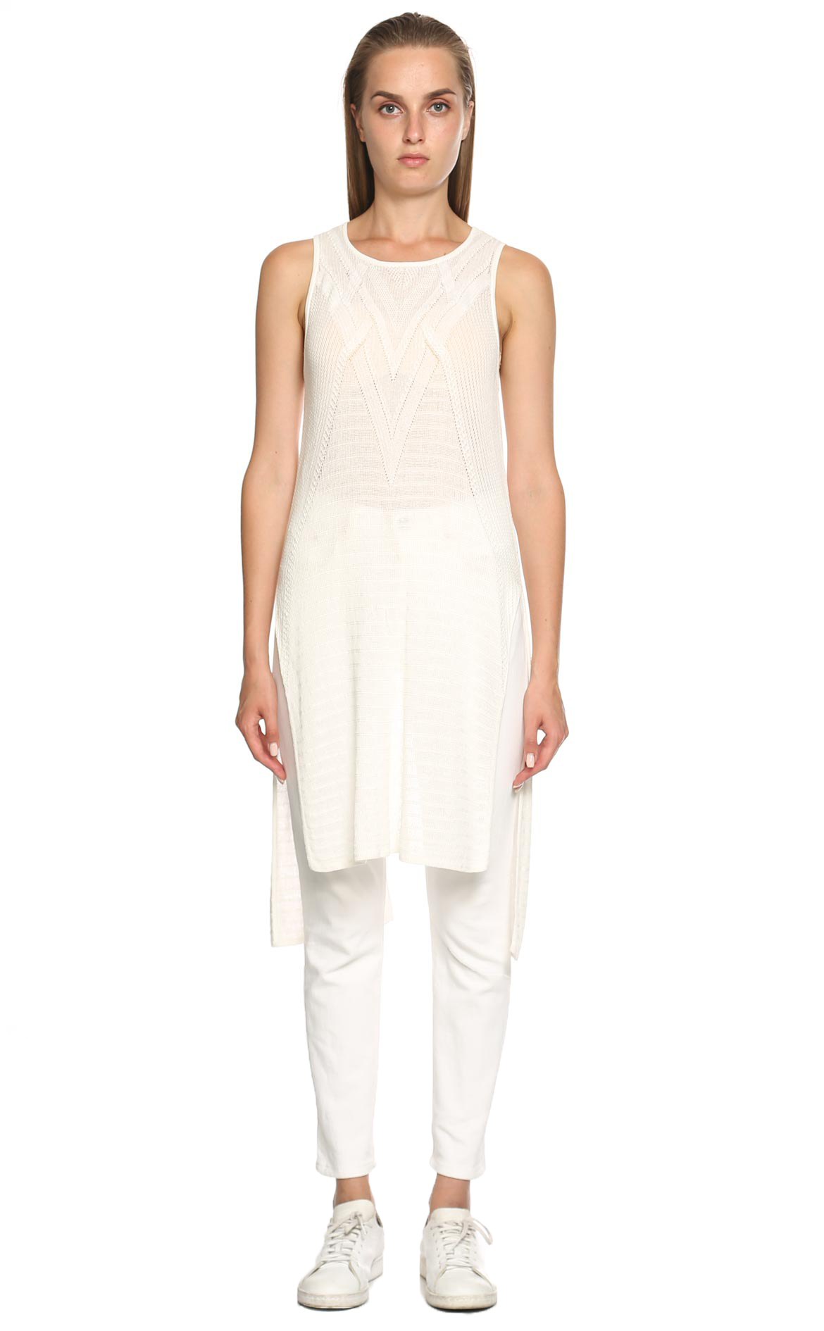 BCBG MAX AZRIA-BCBG MAX AZRIA Beyaz Bluz BCBG MAX AZRIA-BCBG MAX AZRIA Beyaz Bluz