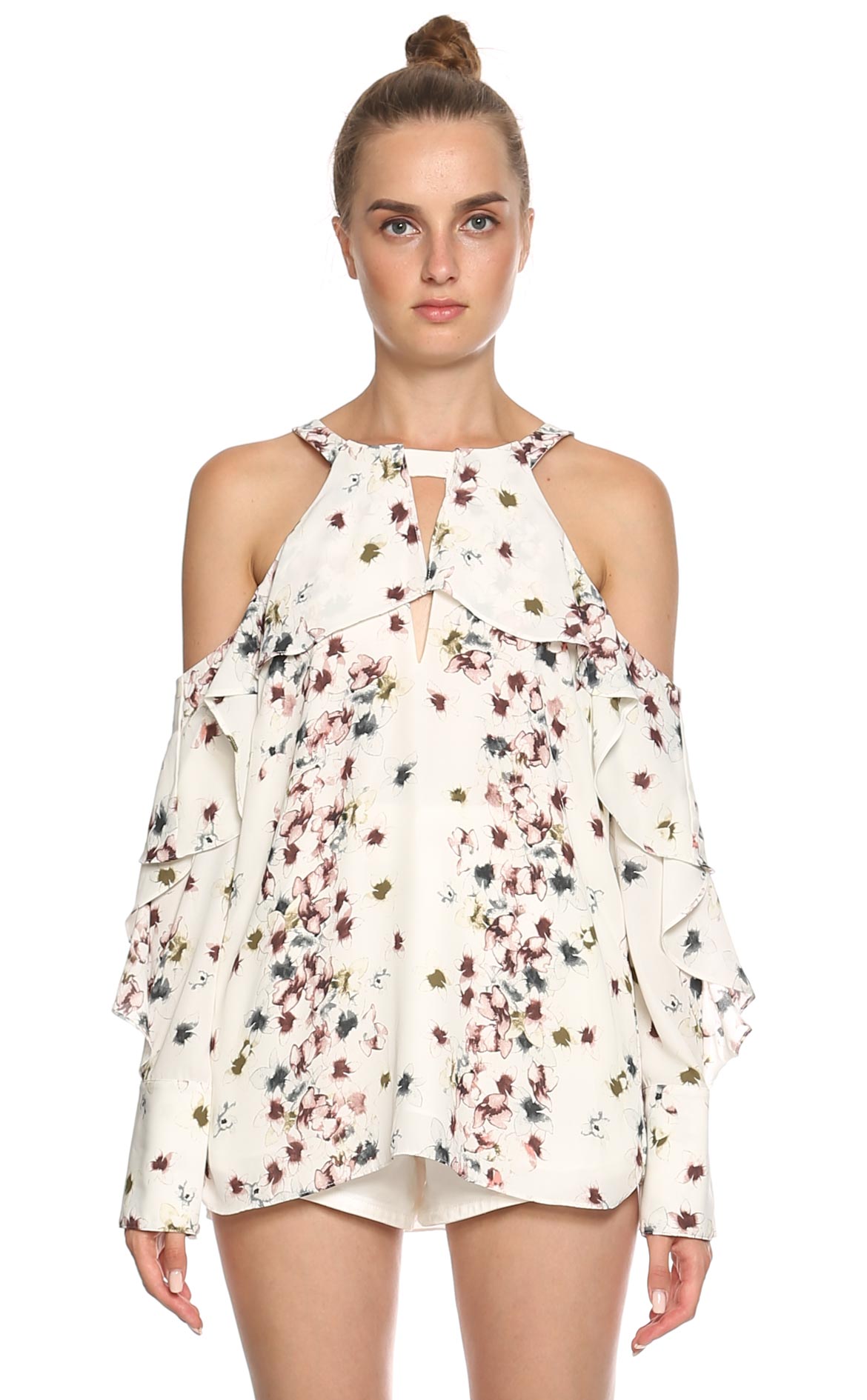 BCBG MAX AZRIA-BCBG MAX AZRIA Beyaz Bluz BCBG MAX AZRIA-BCBG MAX AZRIA Beyaz Bluz