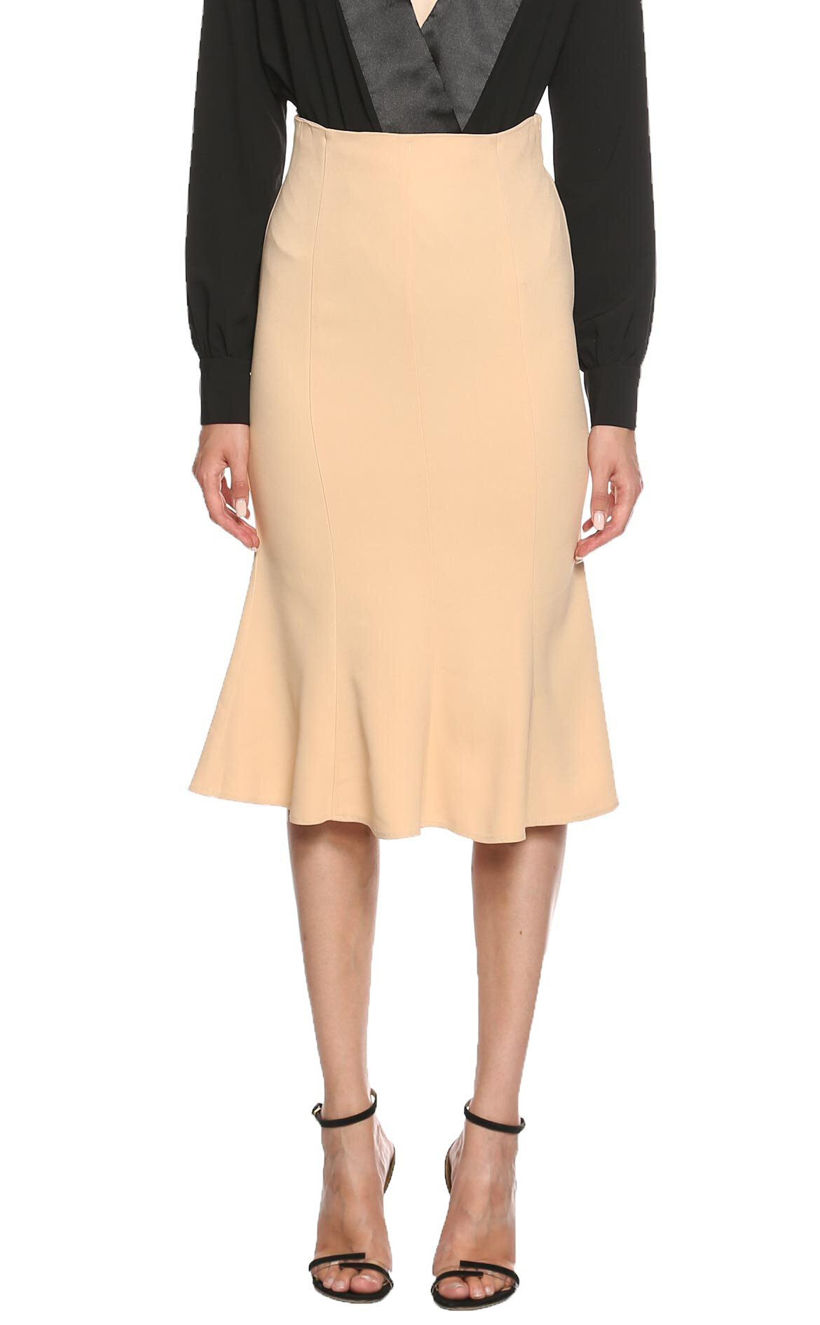 Elisabetta Franchi-Elisabetta Franchi Pudra Rengi Etek