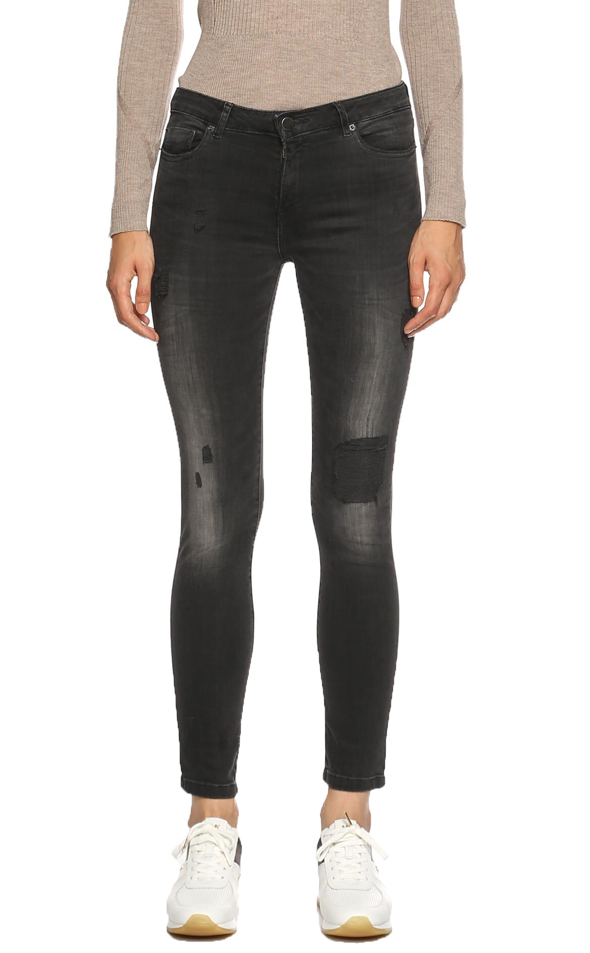 Zapa-Zapa Siyah Jean Pantolon