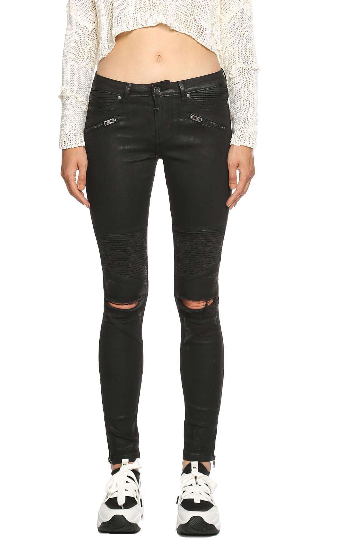 Tigha-Tigha Siyah Jean Pantolon