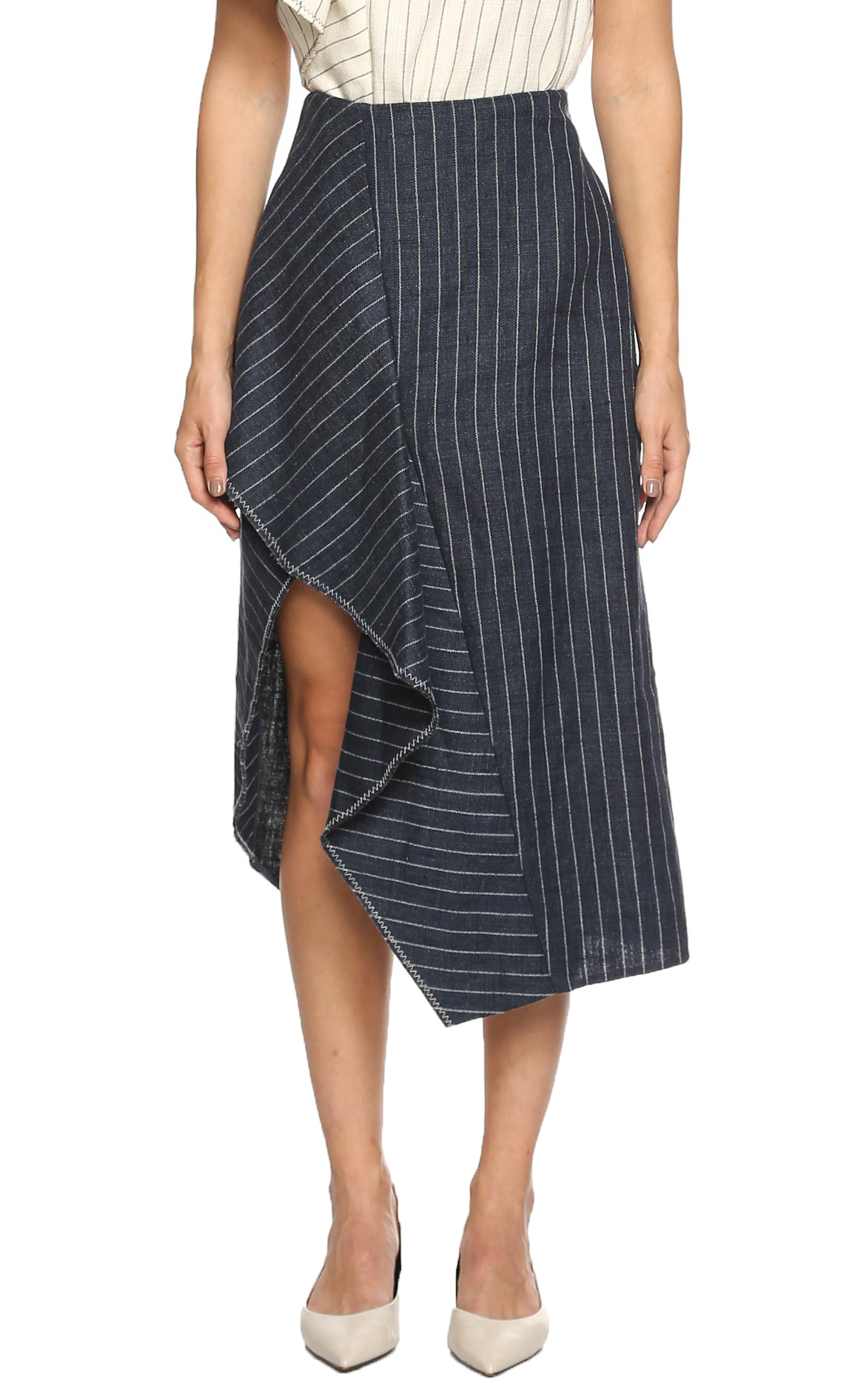3.1 Phillip Lim-3.1 Phillip Lim Çizgili Etek 3.1 Phillip Lim-3.1 Phillip Lim Çizgili Etek