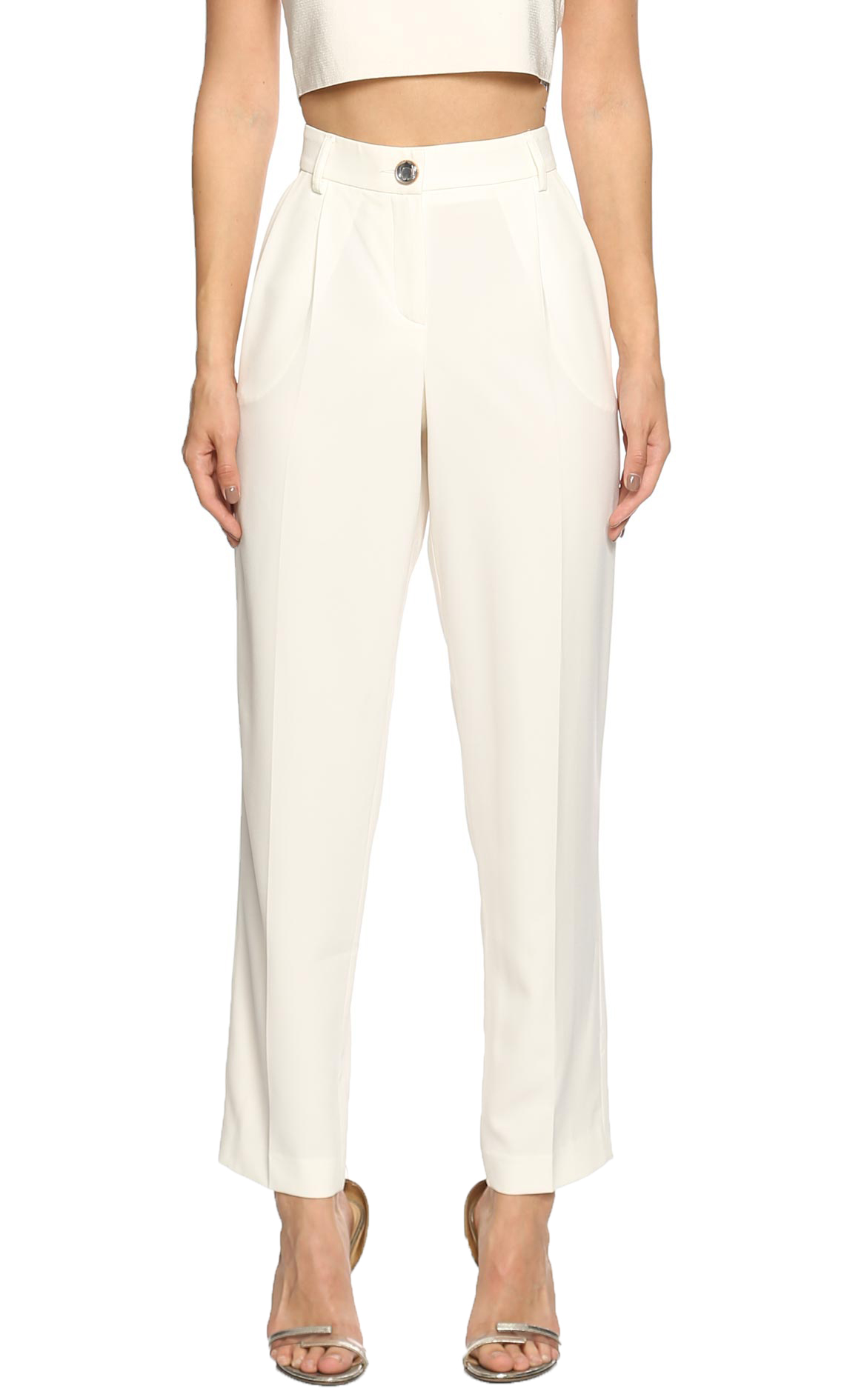 Blumarine-Blumarine Beyaz Pantolon Blumarine-Blumarine Beyaz Pantolon