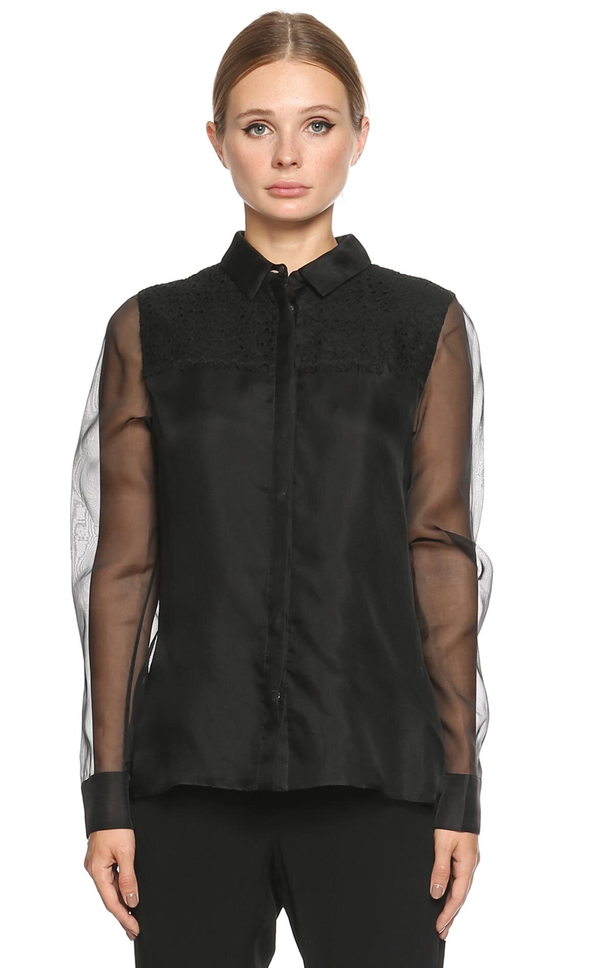 Jason Wu-Jason Wu Siyah Gömlek Jason Wu-Jason Wu Siyah Gömlek