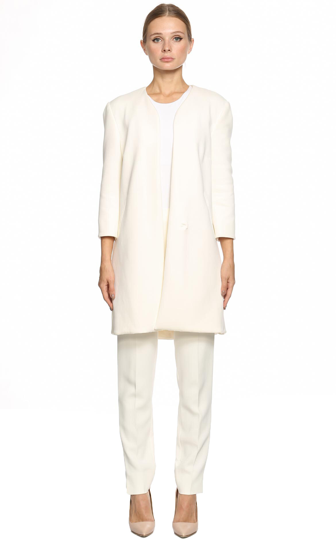 Cushnie et Ochs-Cushnie et Ochs Beyaz Pardesü