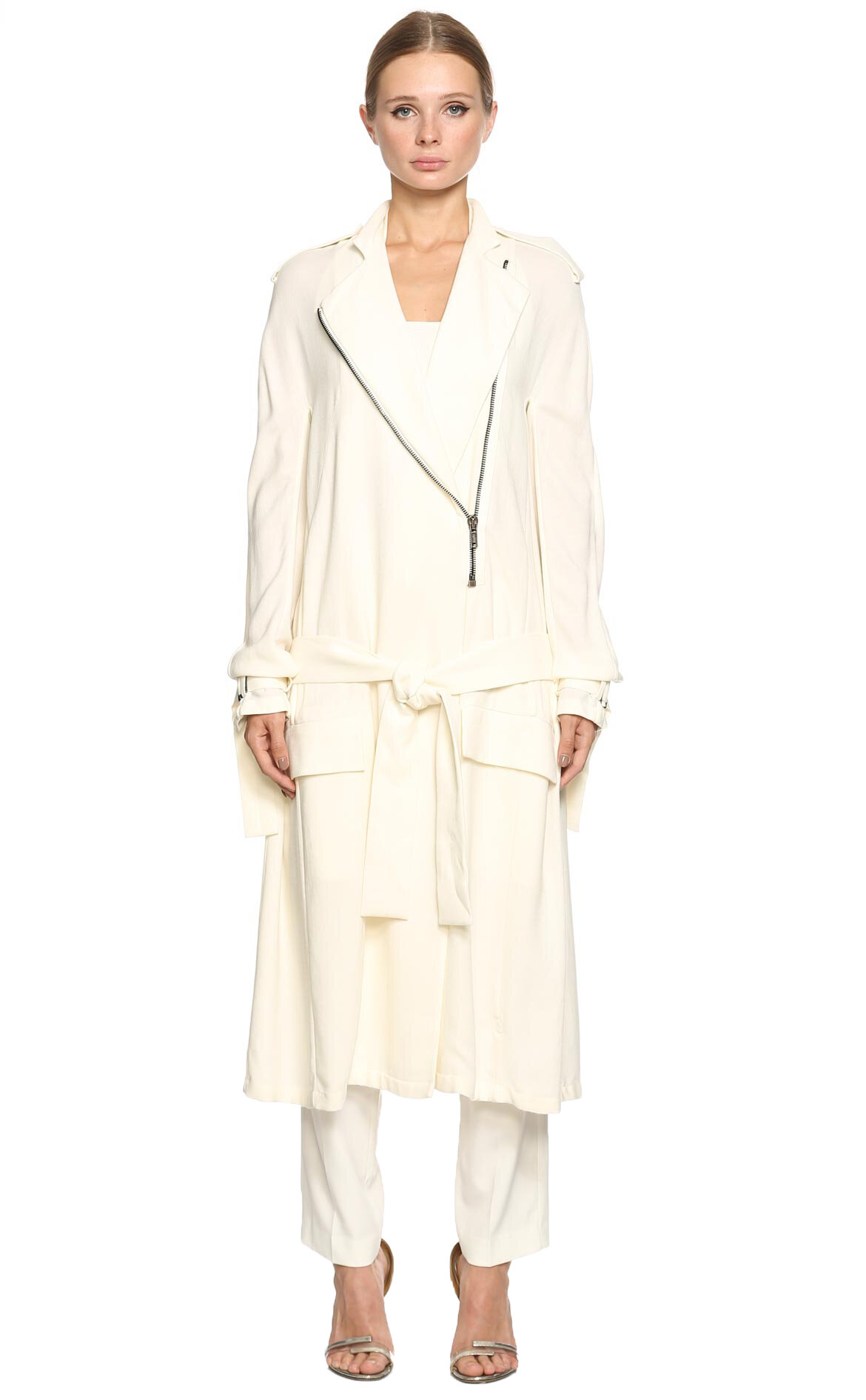 Haider Ackermann-Haider Ackermann Ekru Palto Haider Ackermann-Haider Ackermann Ekru Palto