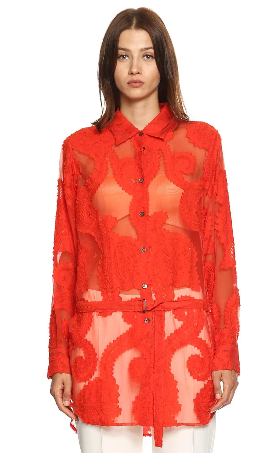 Ann Demeulemeester-Ann Demeulemeester Turuncu Gömlek