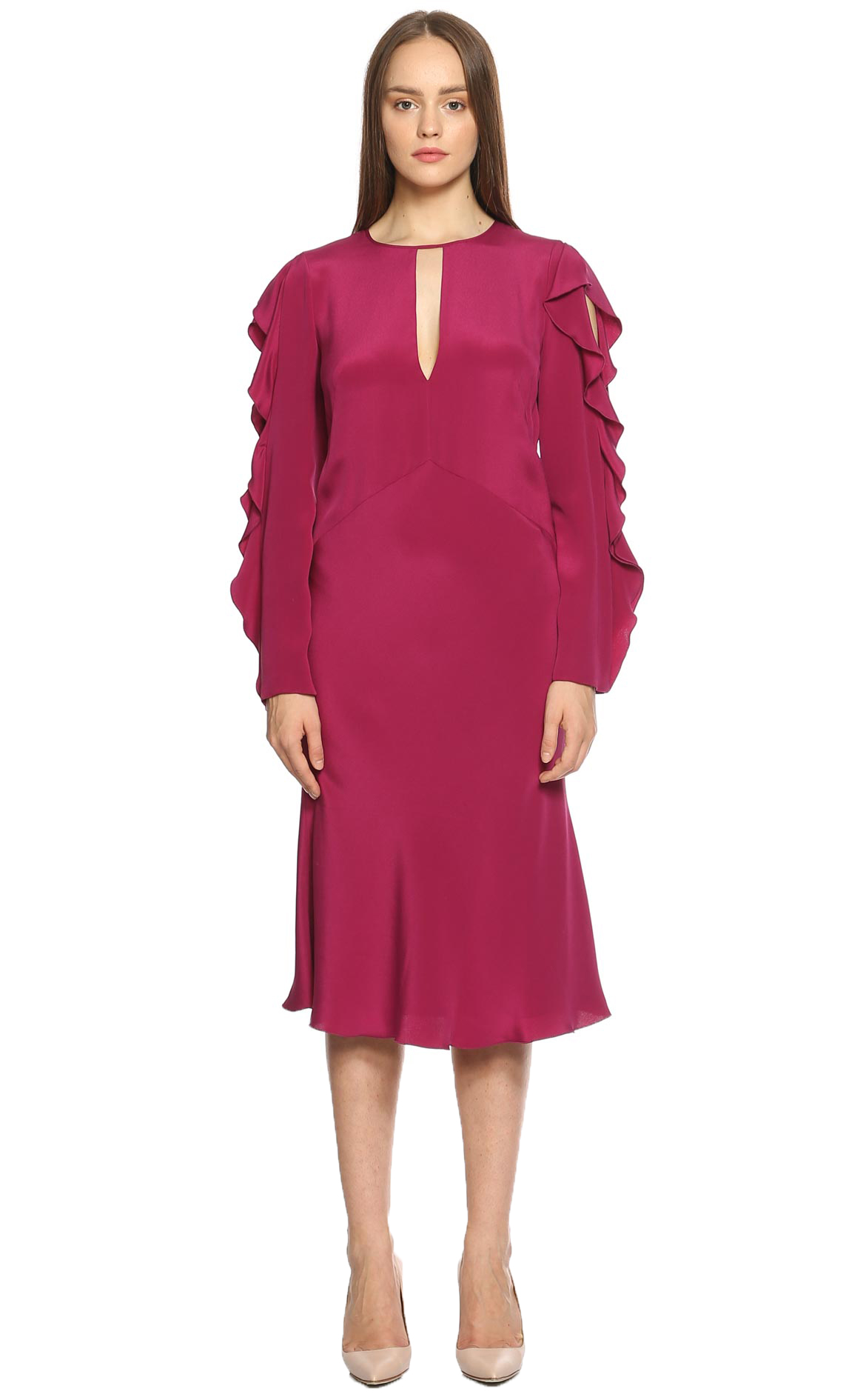 Emilio Pucci-Emilio Pucci Volan Detaylı Elbise Emilio Pucci-Emilio Pucci Volan Detaylı Elbise