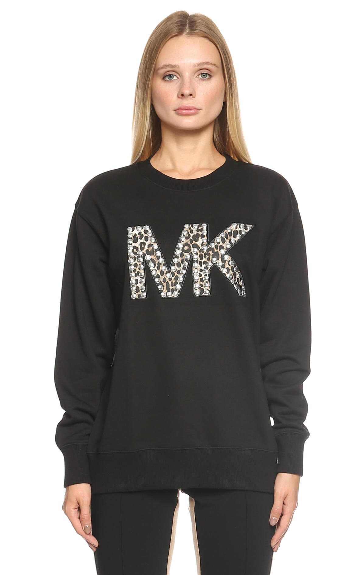 MICHAEL Michael Kors-MICHAEL Michael Kors Siyah Sweatshirt