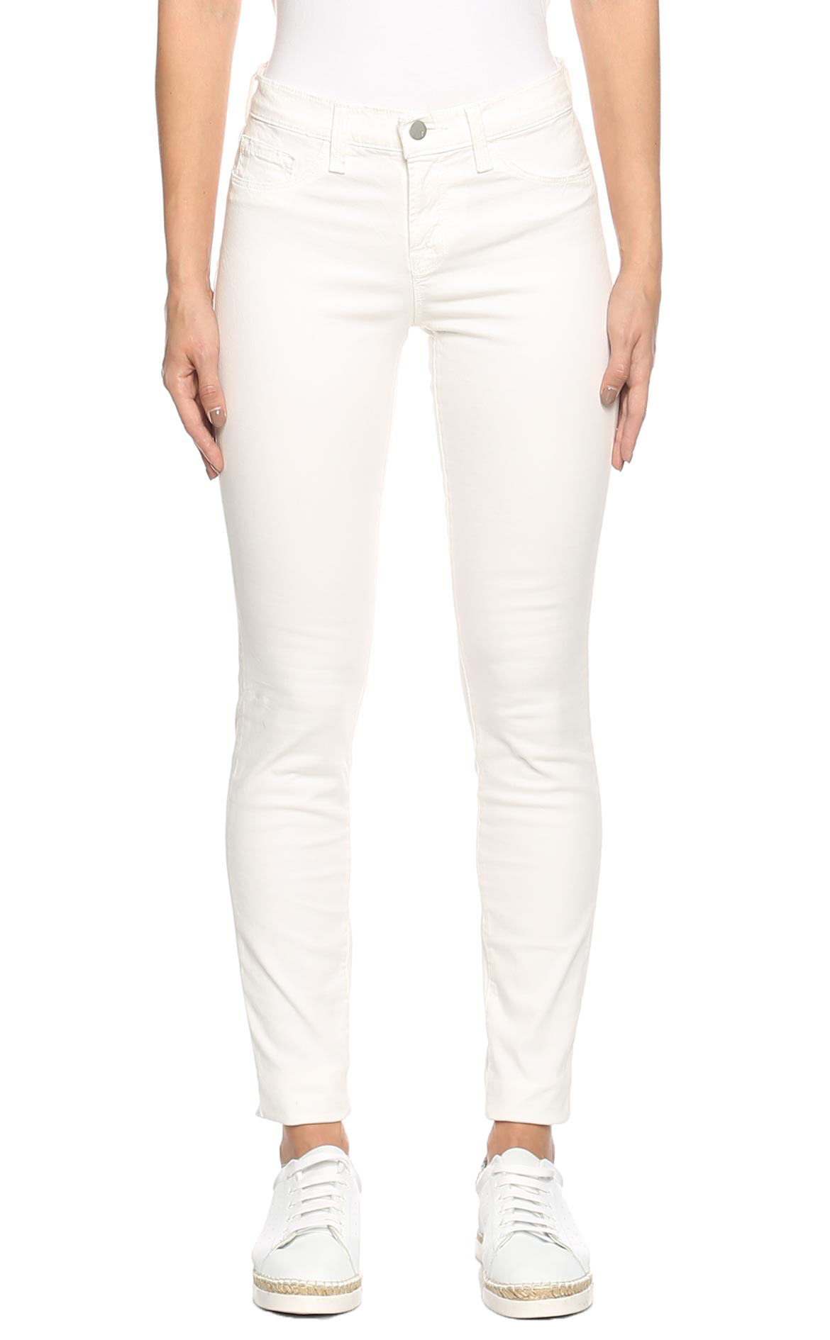 J Brand-J Brand Beyaz Jean Pantolon J Brand-J Brand Beyaz Jean Pantolon