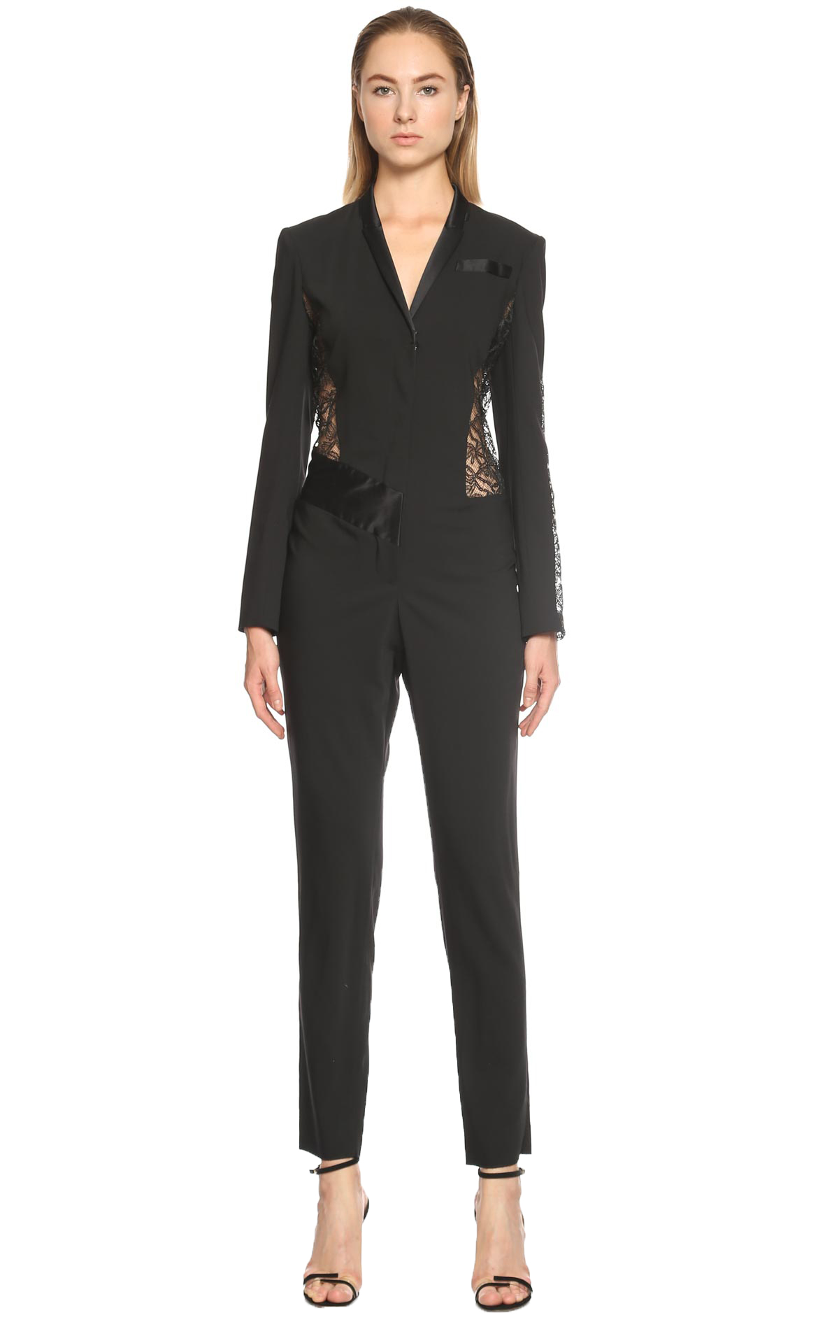 Prabal Gurung-Prabal Gurung Dantel Detaylı Tulum