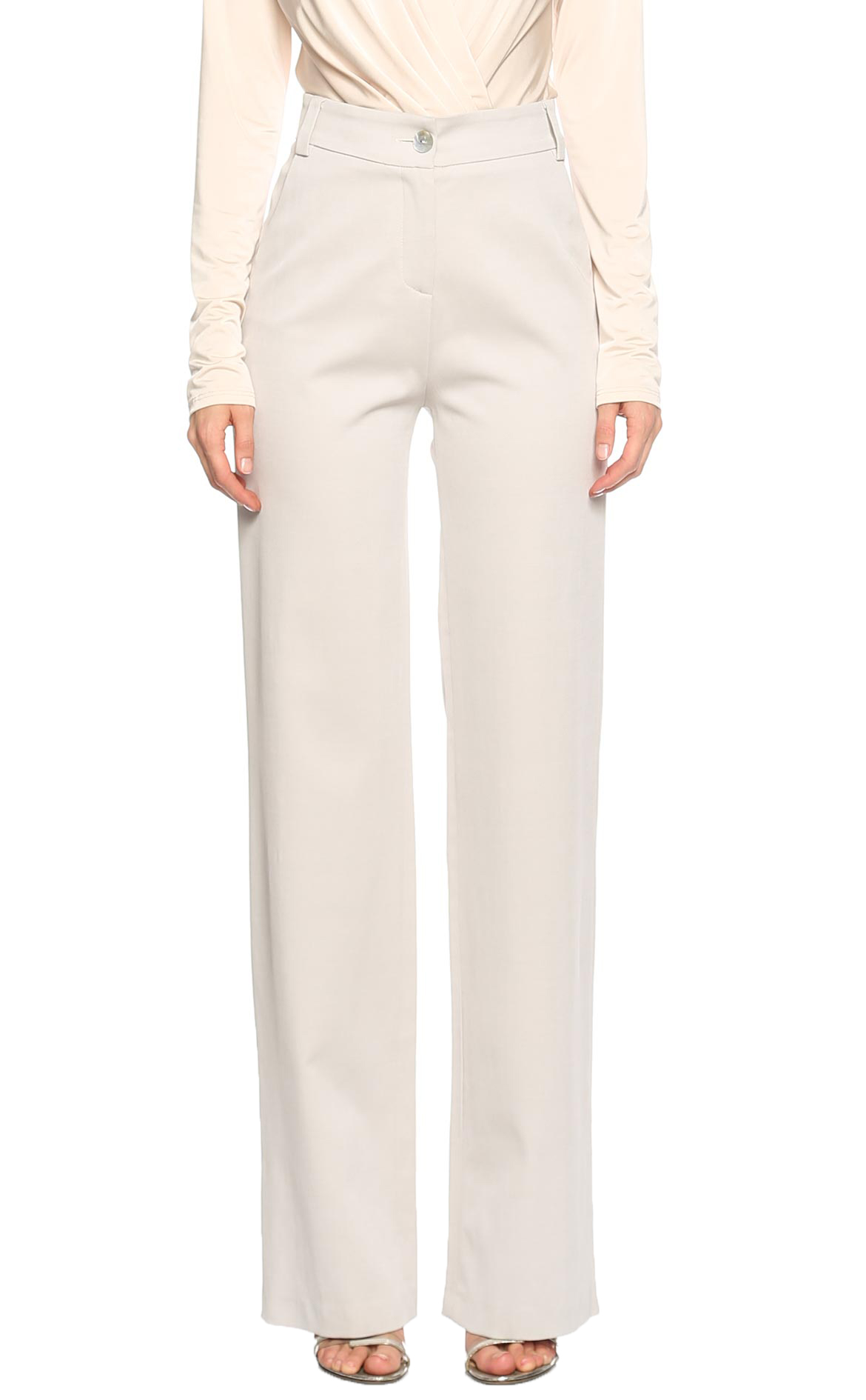 Blumarine-Blumarine Beyaz Pantolon Blumarine-Blumarine Beyaz Pantolon