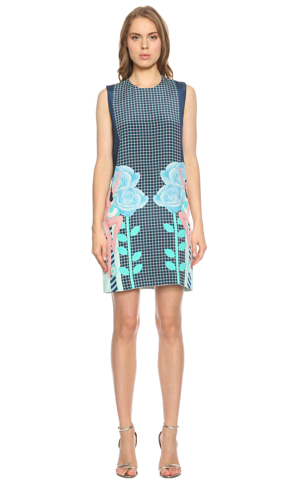 Holly Fulton-Holly Fulton Mavi Elbise Holly Fulton-Holly Fulton Mavi Elbise