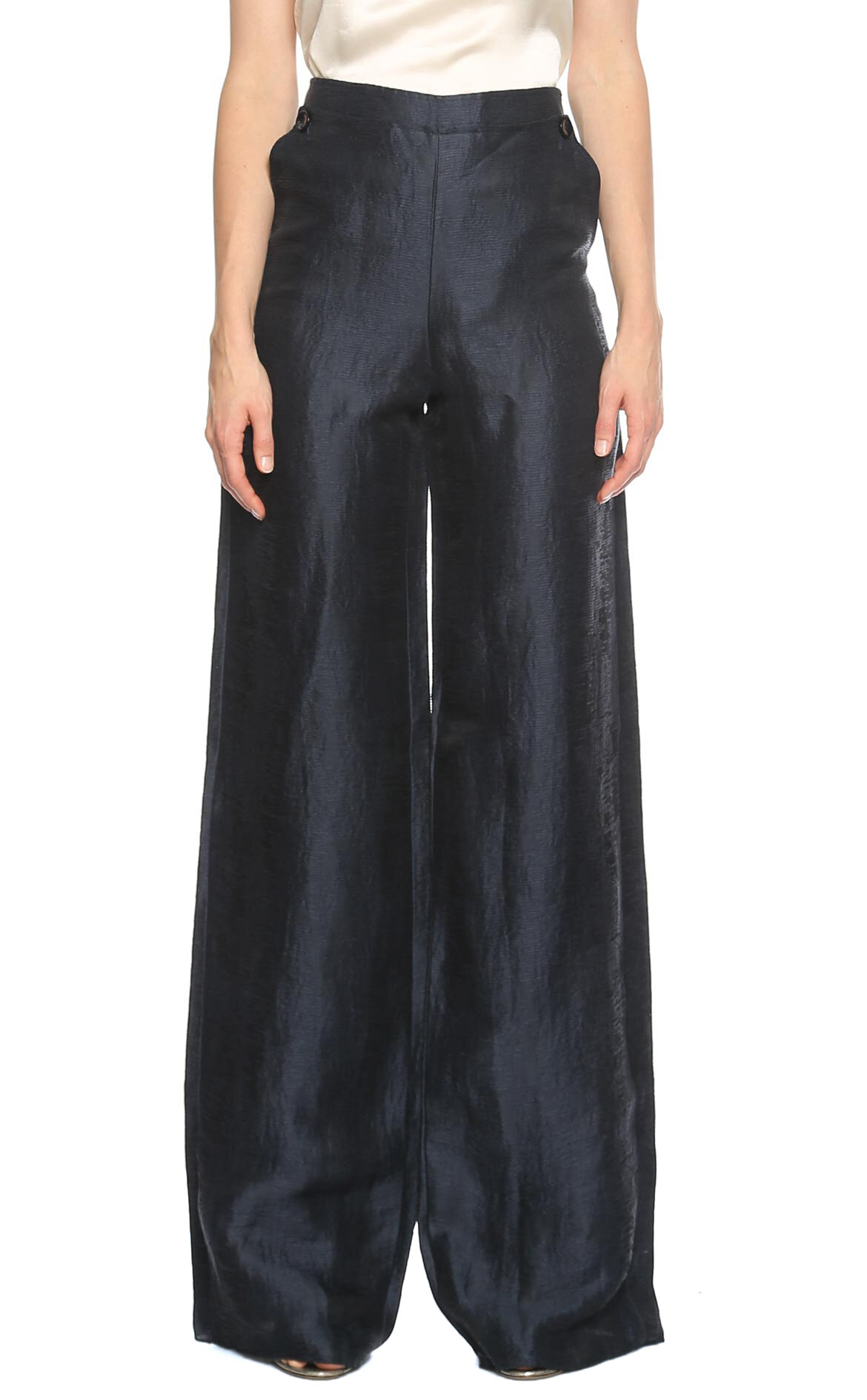 Armani Collezioni-Armani Collezioni Lacivert Pantolon Armani Collezioni-Armani Collezioni Lacivert Pantolon