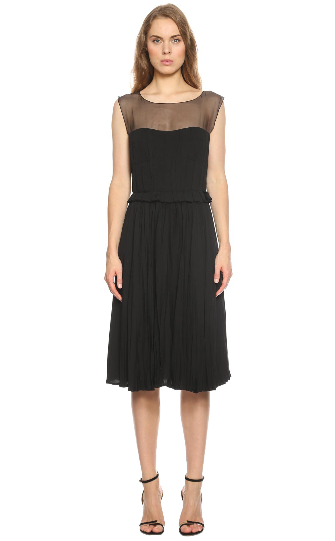 Philosophy Ferretti-Philosophy Ferretti Tül Detaylı Elbise