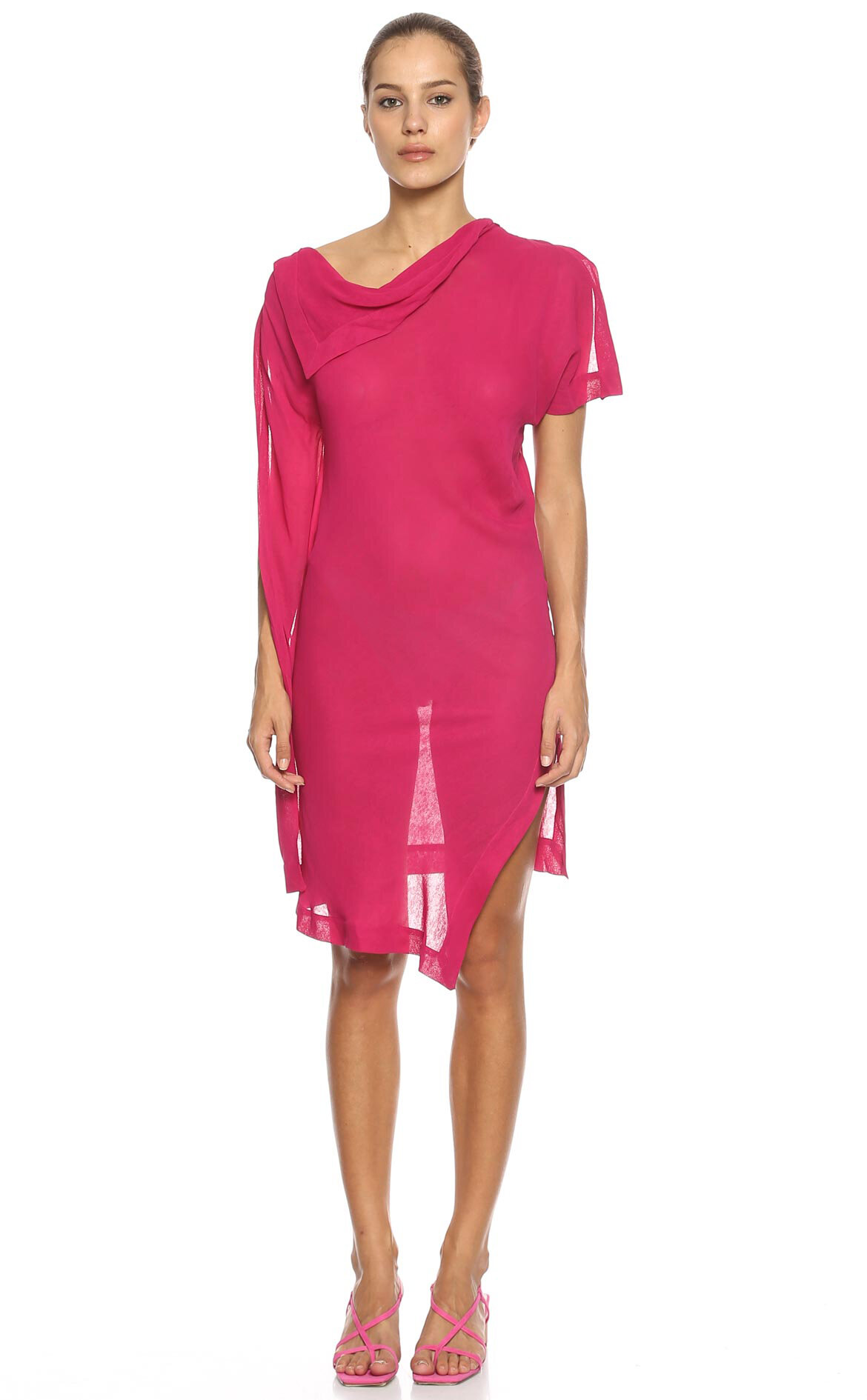 Anglomania-Anglomania Asimetrik Yaka Elbise