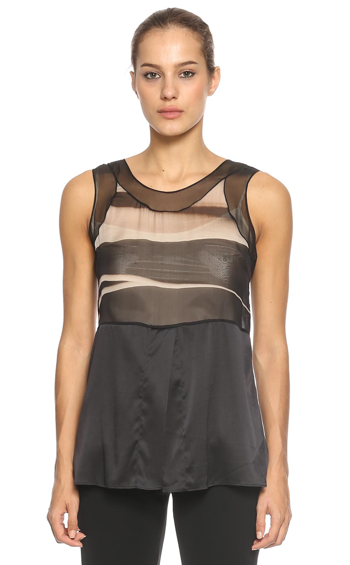 Narciso Rodriguez-Narciso Rodriguez Transparan Bluz Narciso Rodriguez-Narciso Rodriguez Transparan Bluz