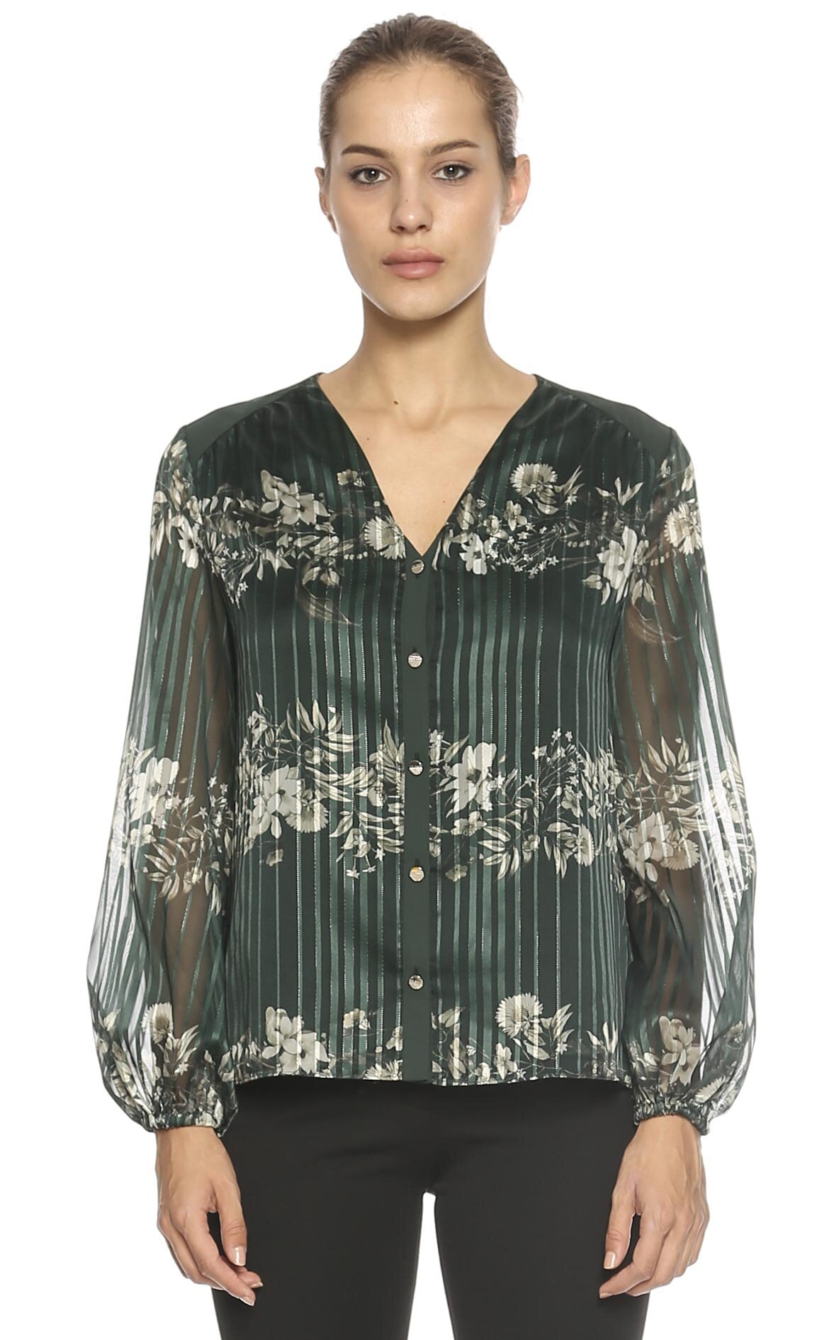 Ted Baker-Ted Baker Yeşil Bluz