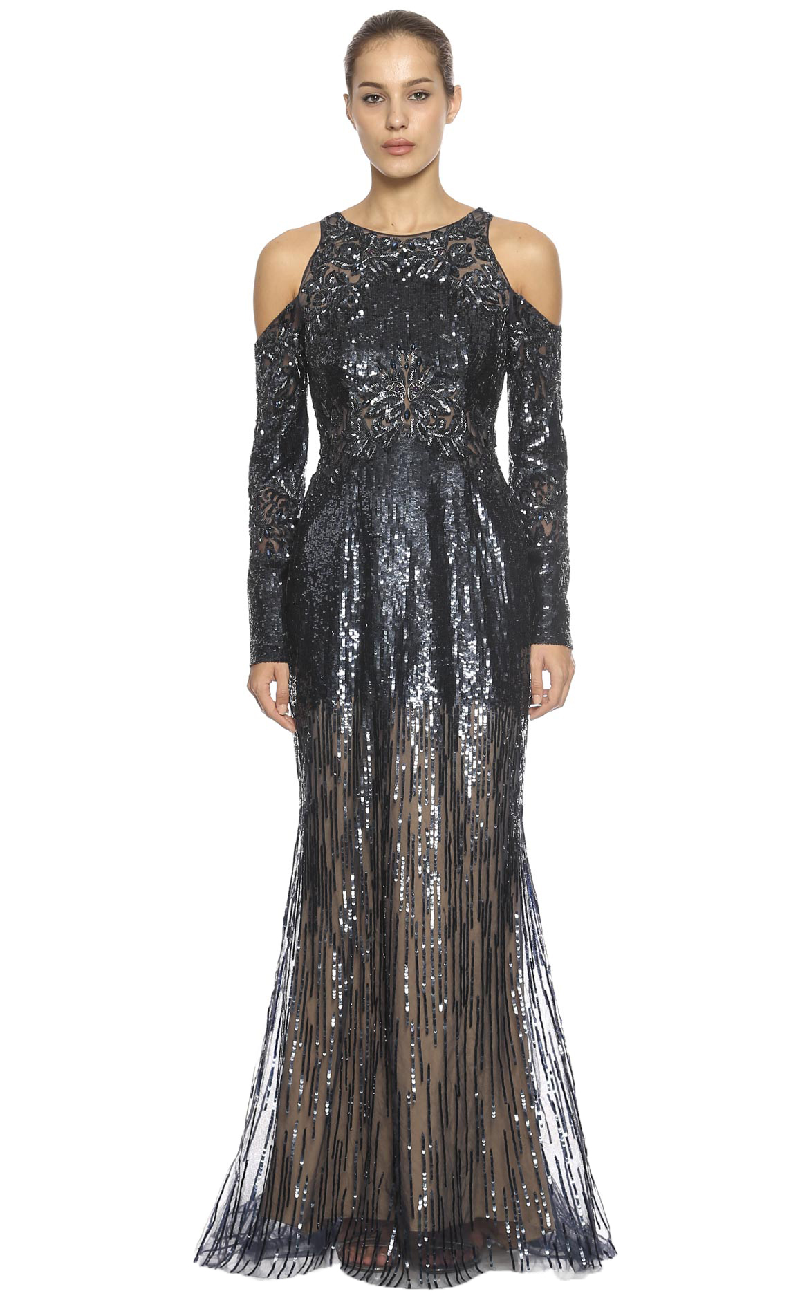 Zuhair Murad-Zuhair Murad Mavi Gece Elbisesi Zuhair Murad-Zuhair Murad Mavi Gece Elbisesi