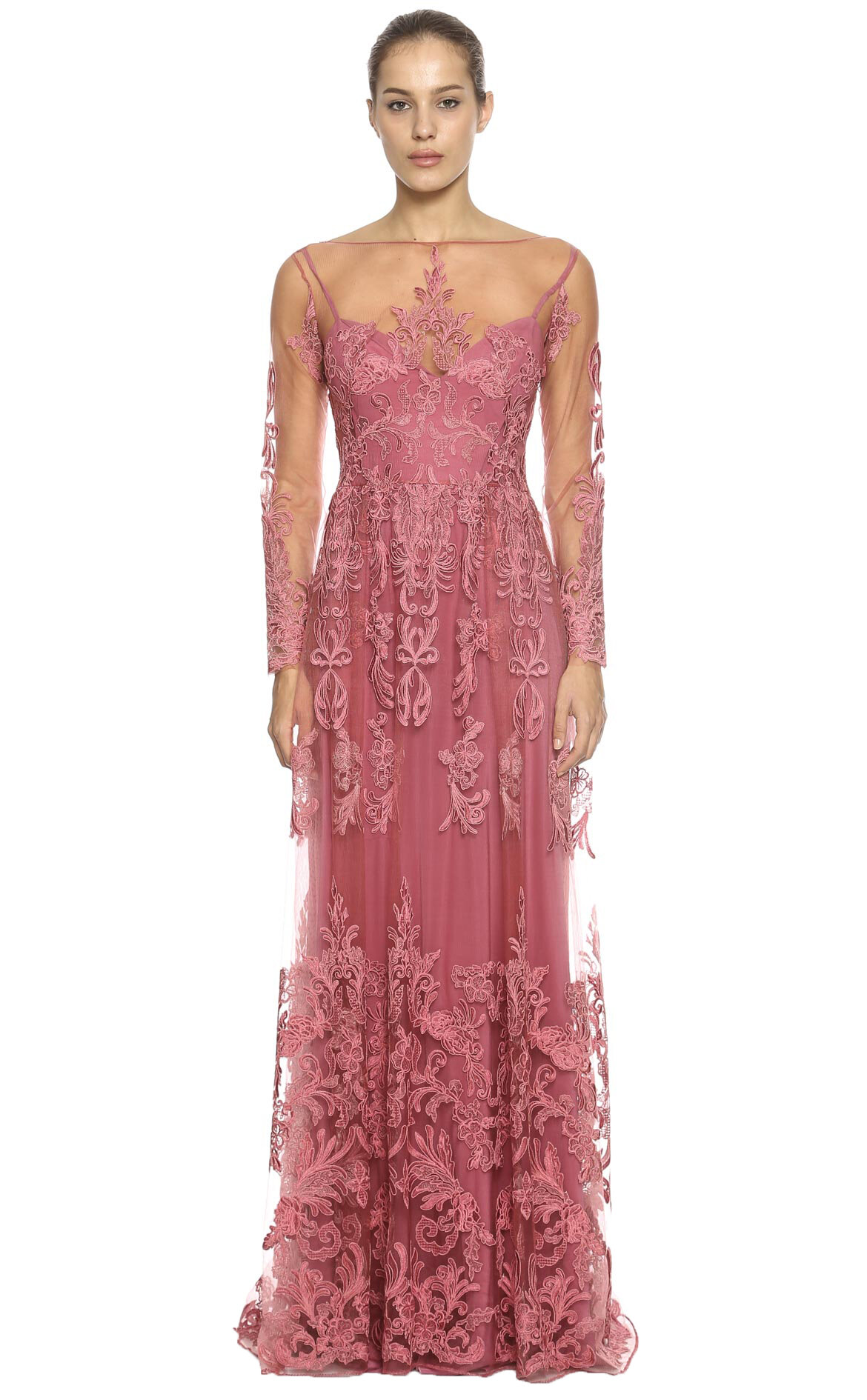 Zuhair Murad-Zuhair Murad Pembe Gece Elbisesi