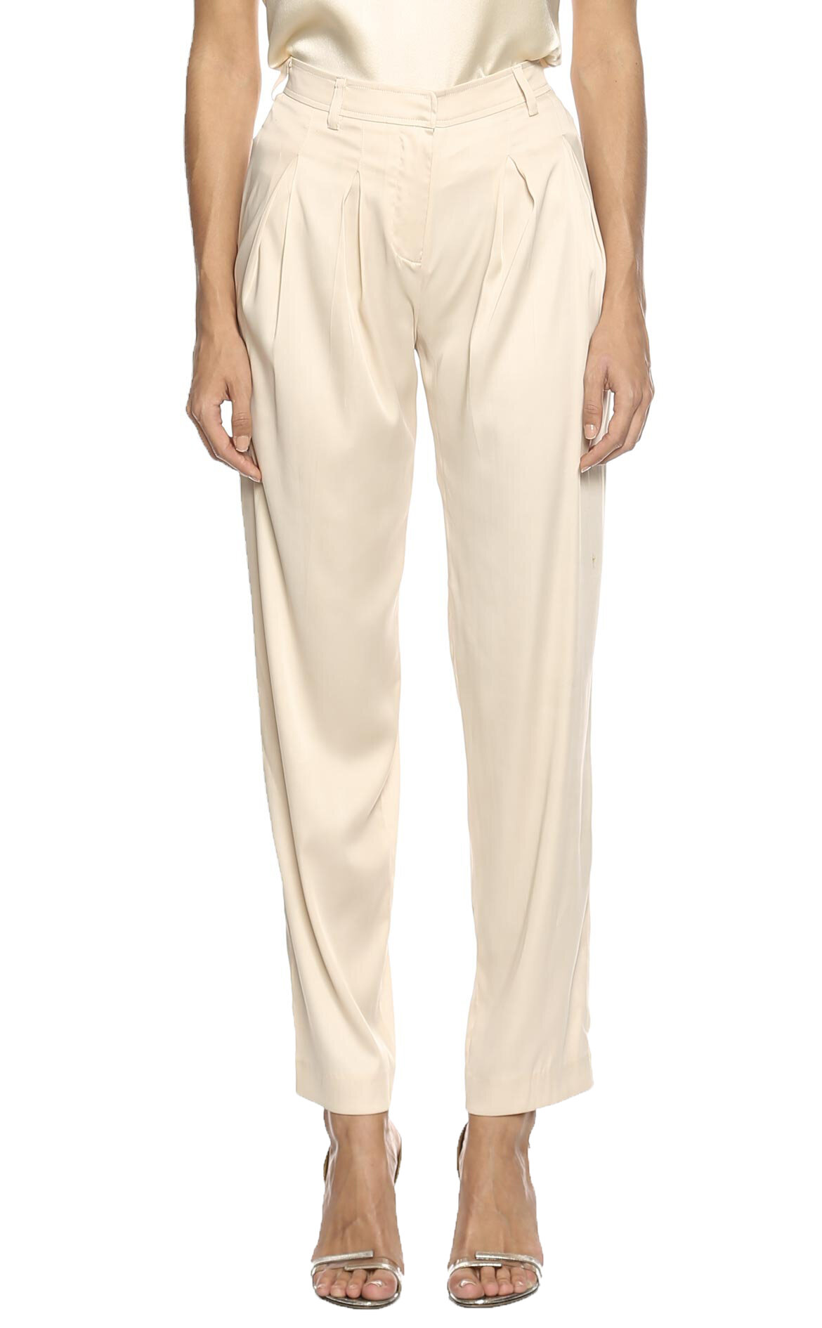 Blugirl-Blugirl Krem Rengi Pantolon